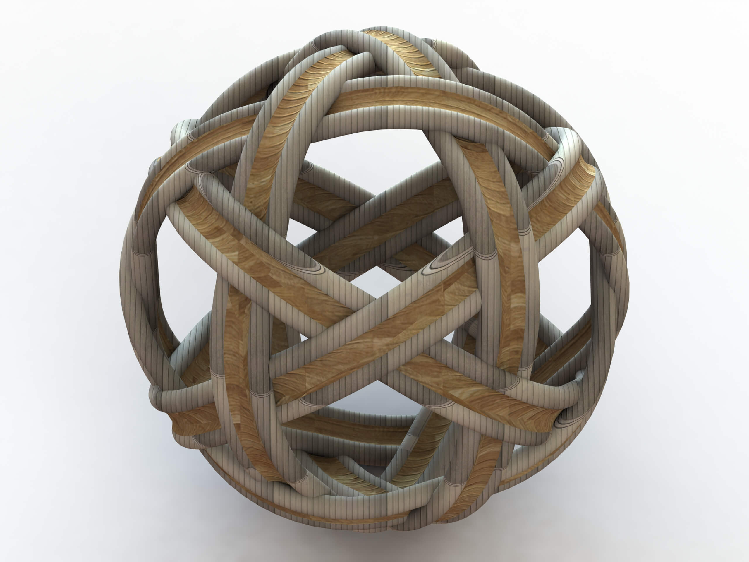 Woven Art Ball - 3D Model by MRAnyCAD