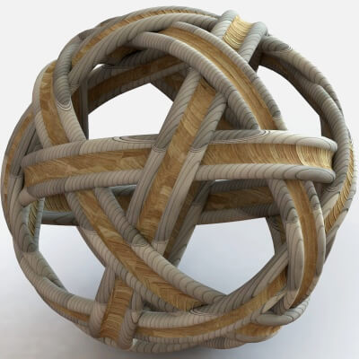 Woven Art Ball - 3D Model by MRAnyCAD