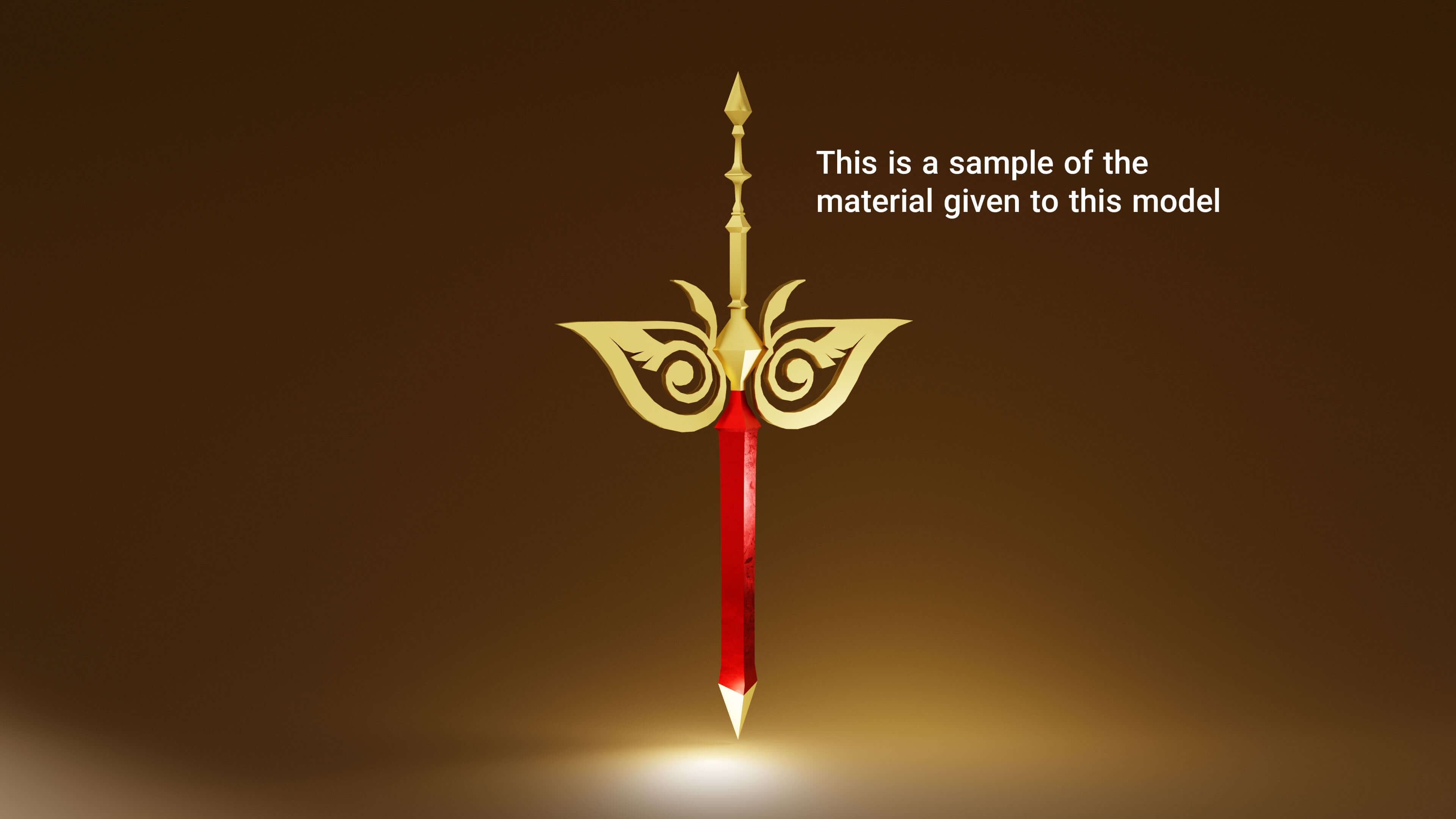 Sword Low Poly Model by mrde75