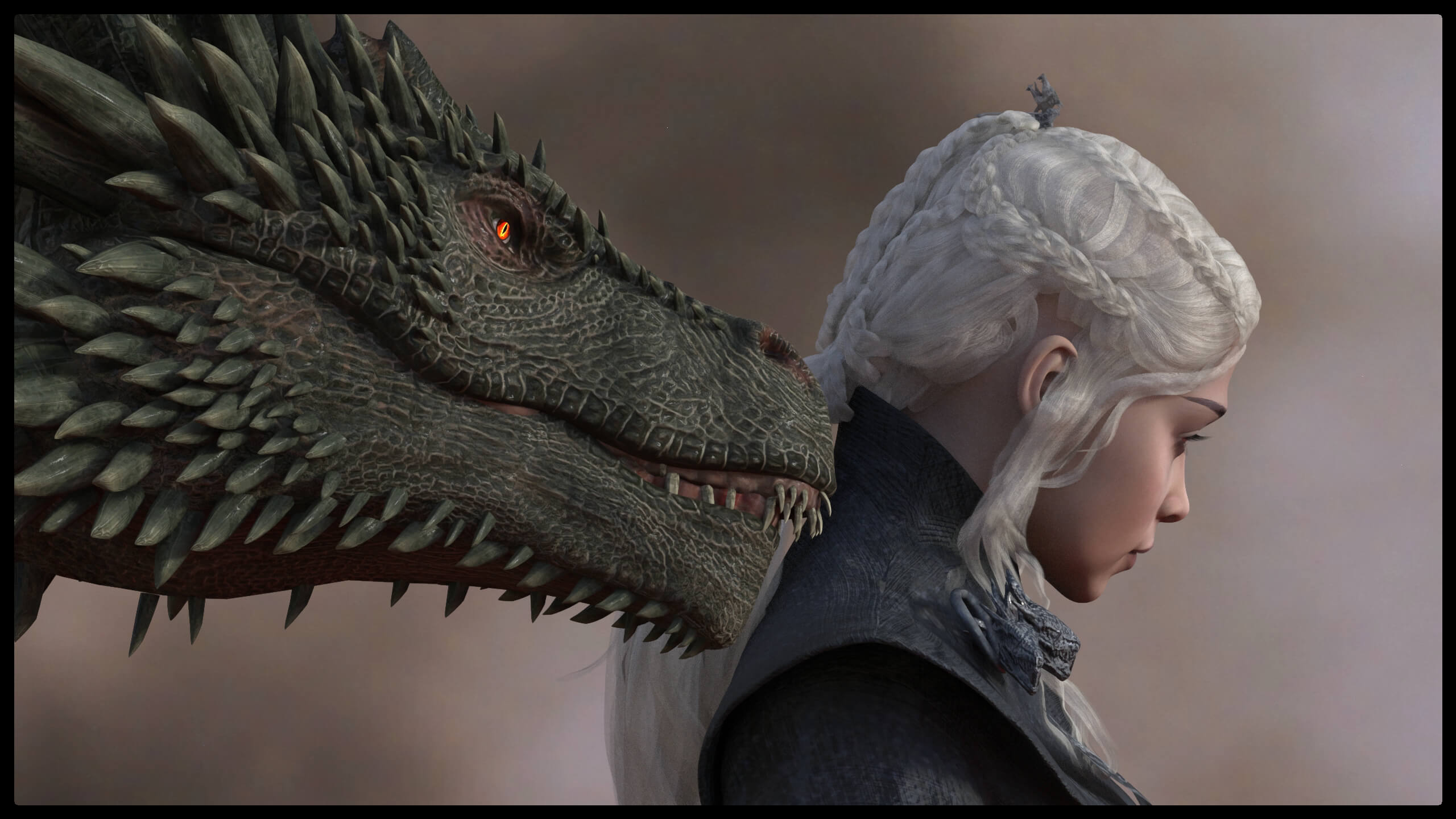 GOT Dani S8 3D Render, Digital Art by mreale69