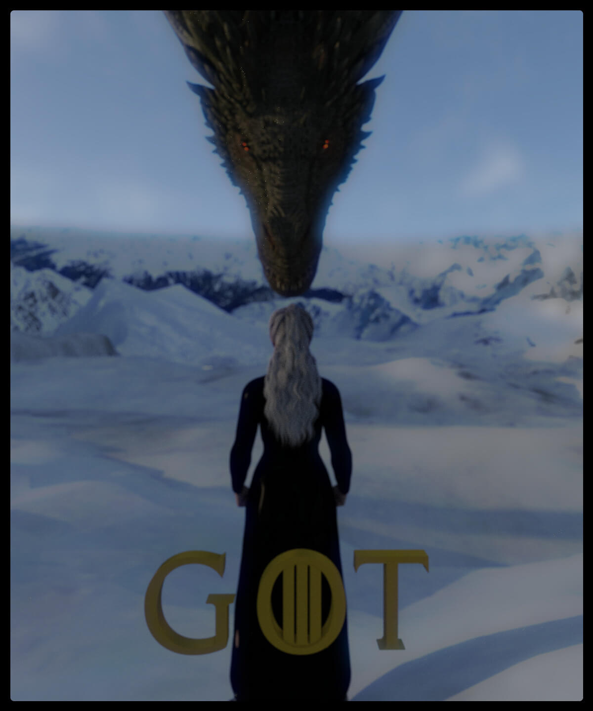 GoT Poster S8 3D Render, Digital Art by mreale69