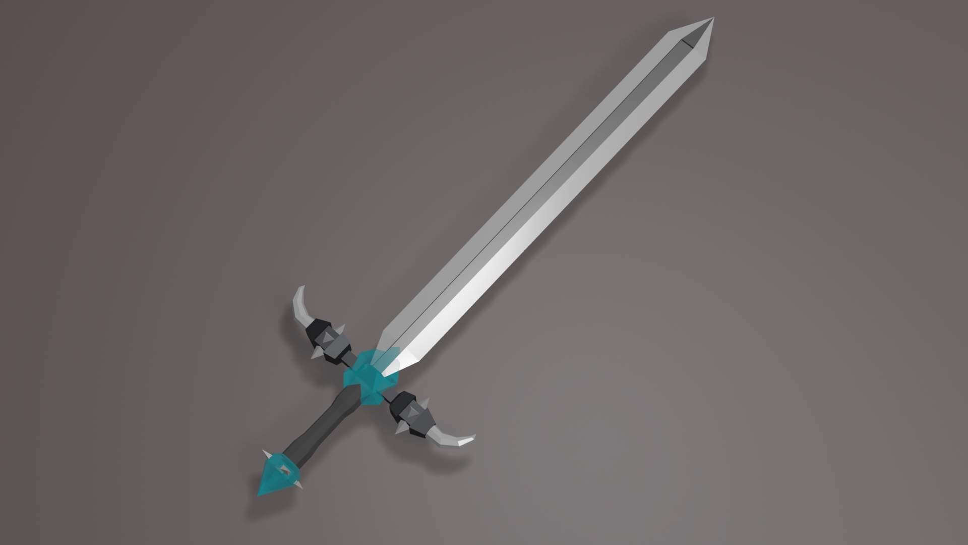 Poly Sword - 3D Model by MrGameobject