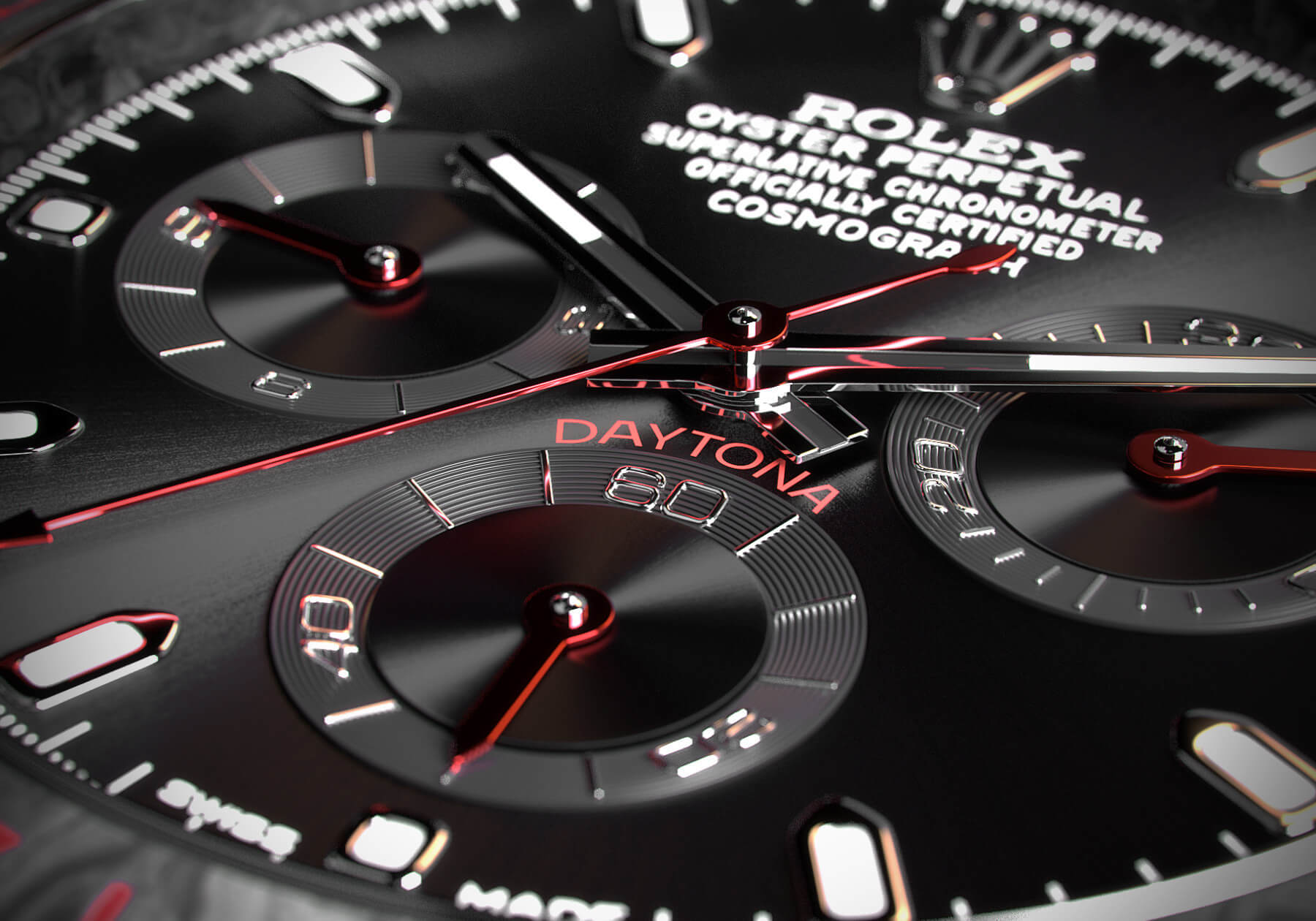 Rolex Daytona Carbon - 3D Model by mrgesy