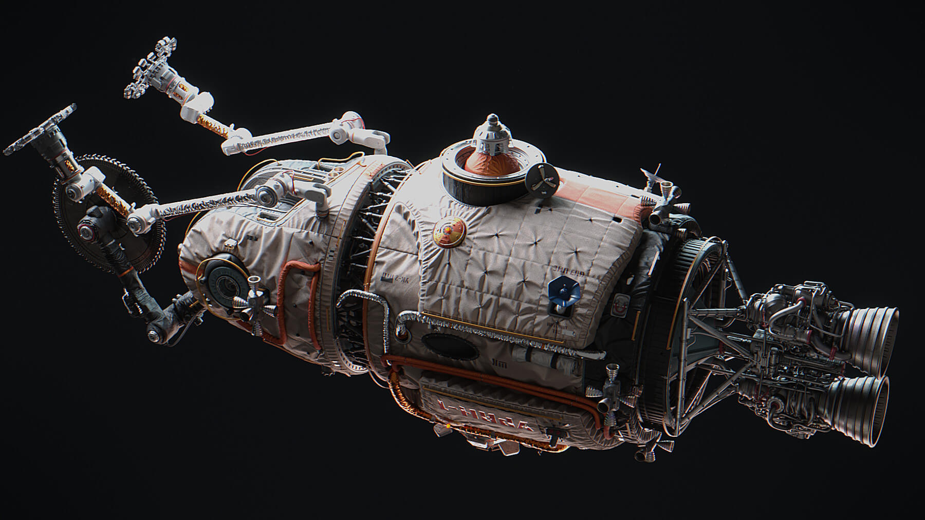 URAN Spacecraft - 3D Model by mrgesy