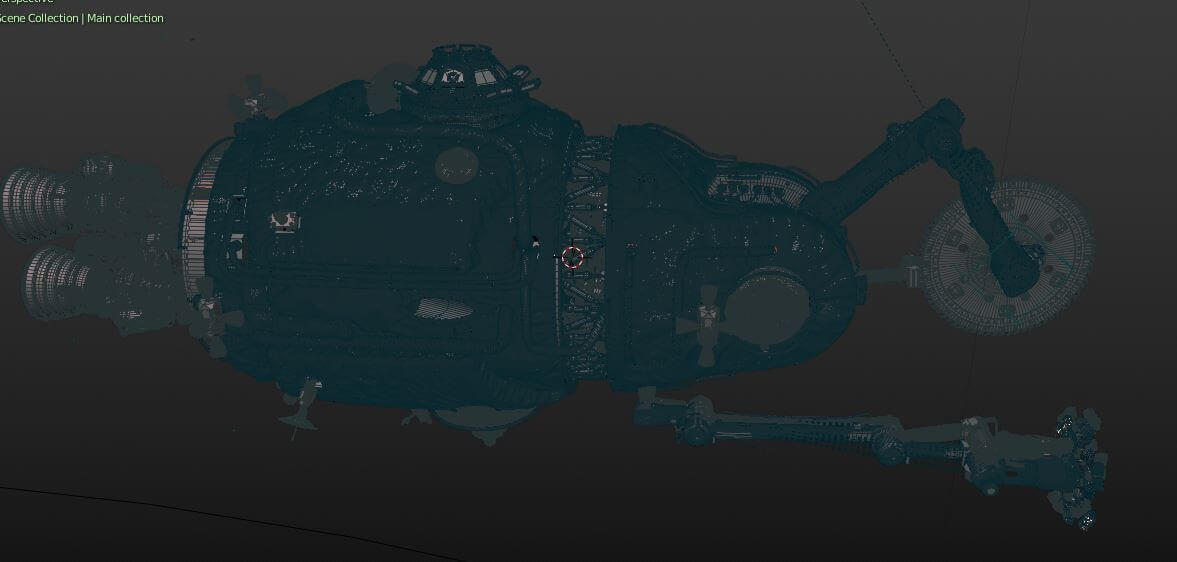 URAN Spacecraft - 3D Model by mrgesy