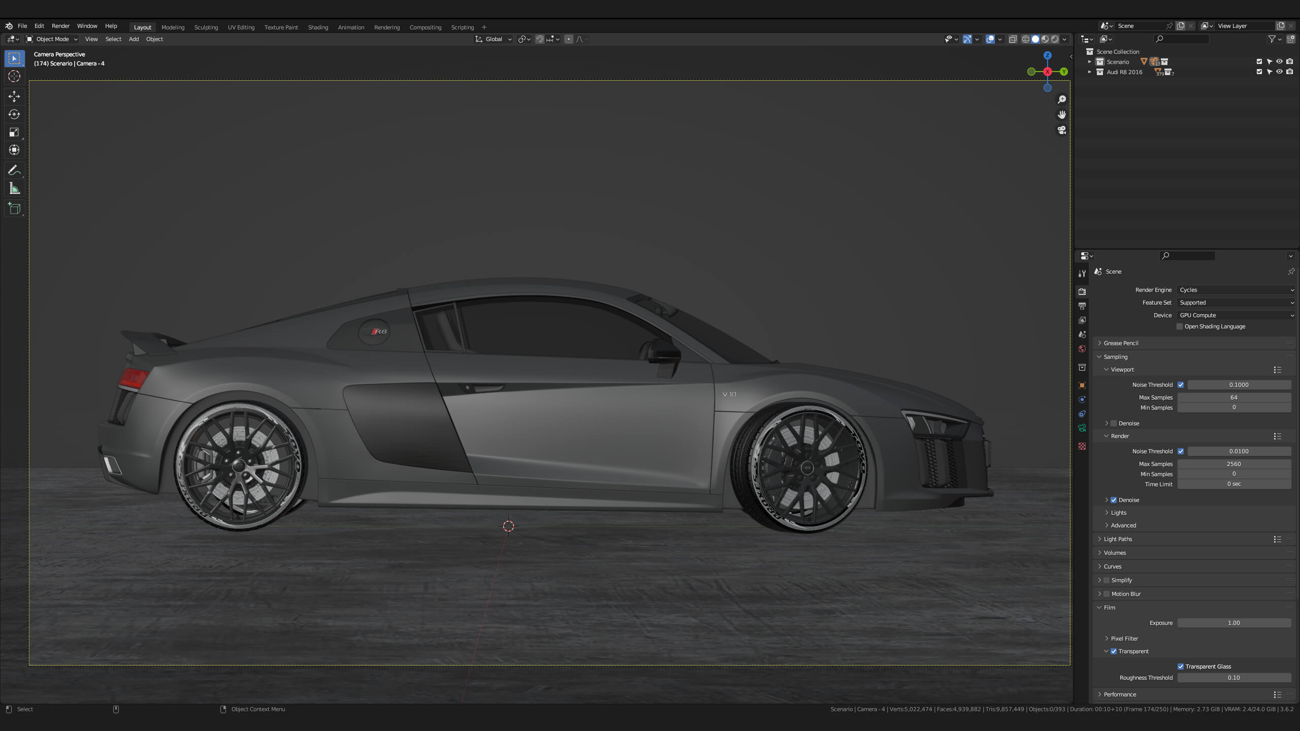 Audi R8 V10 Plus 2016 - 3D Model by MrGhosts