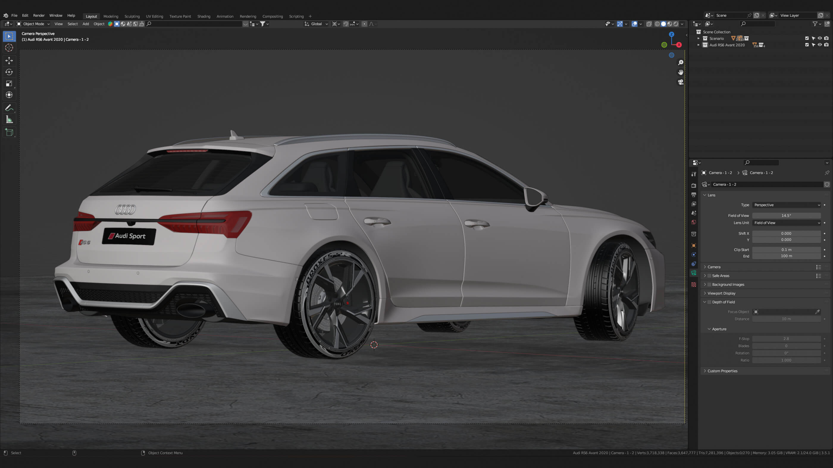 Audi RS6 Avant 2020 - 3D Model by MrGhosts