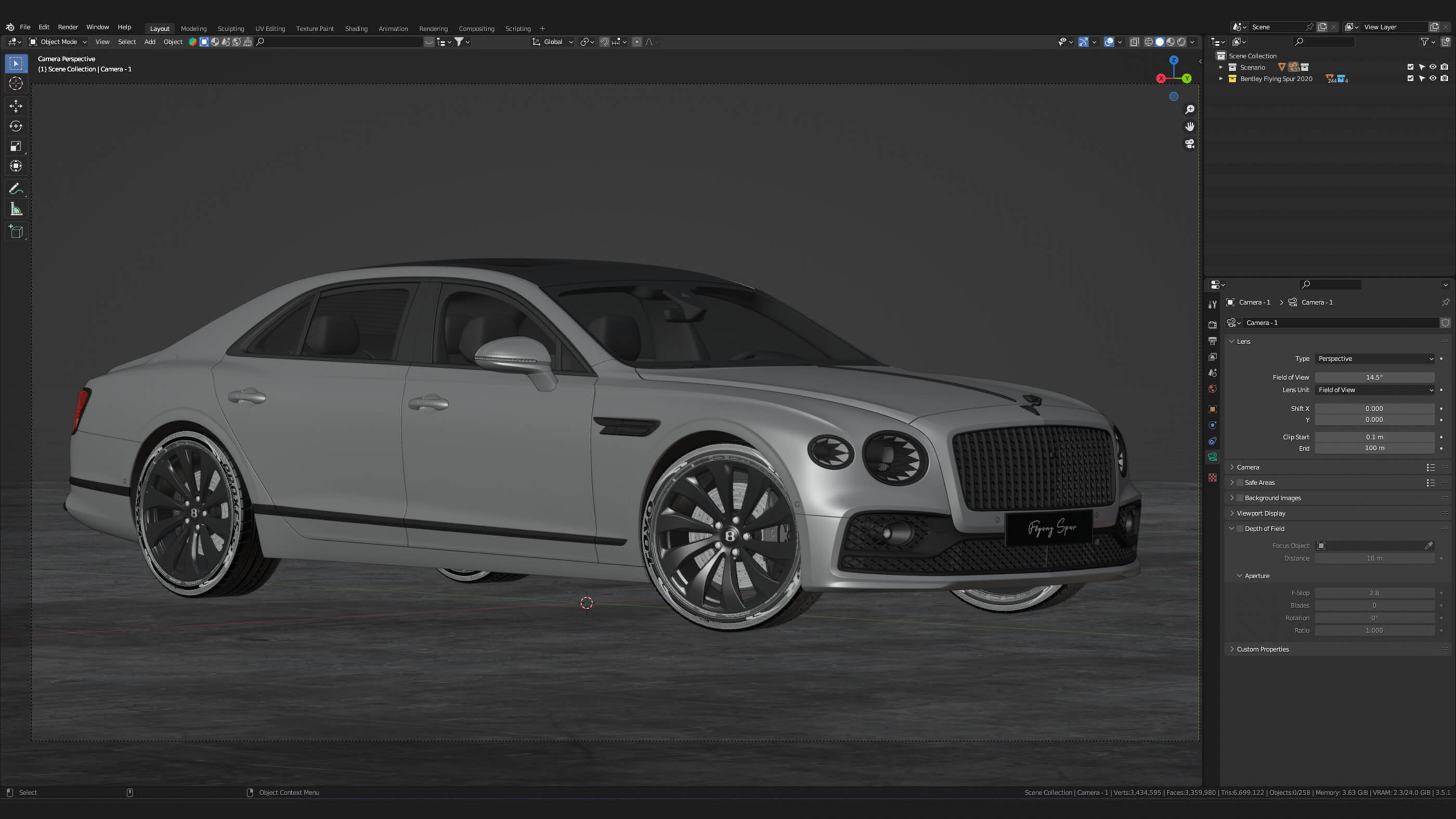 Bentley Flying Spur 2020 - 3D Model by MrGhosts