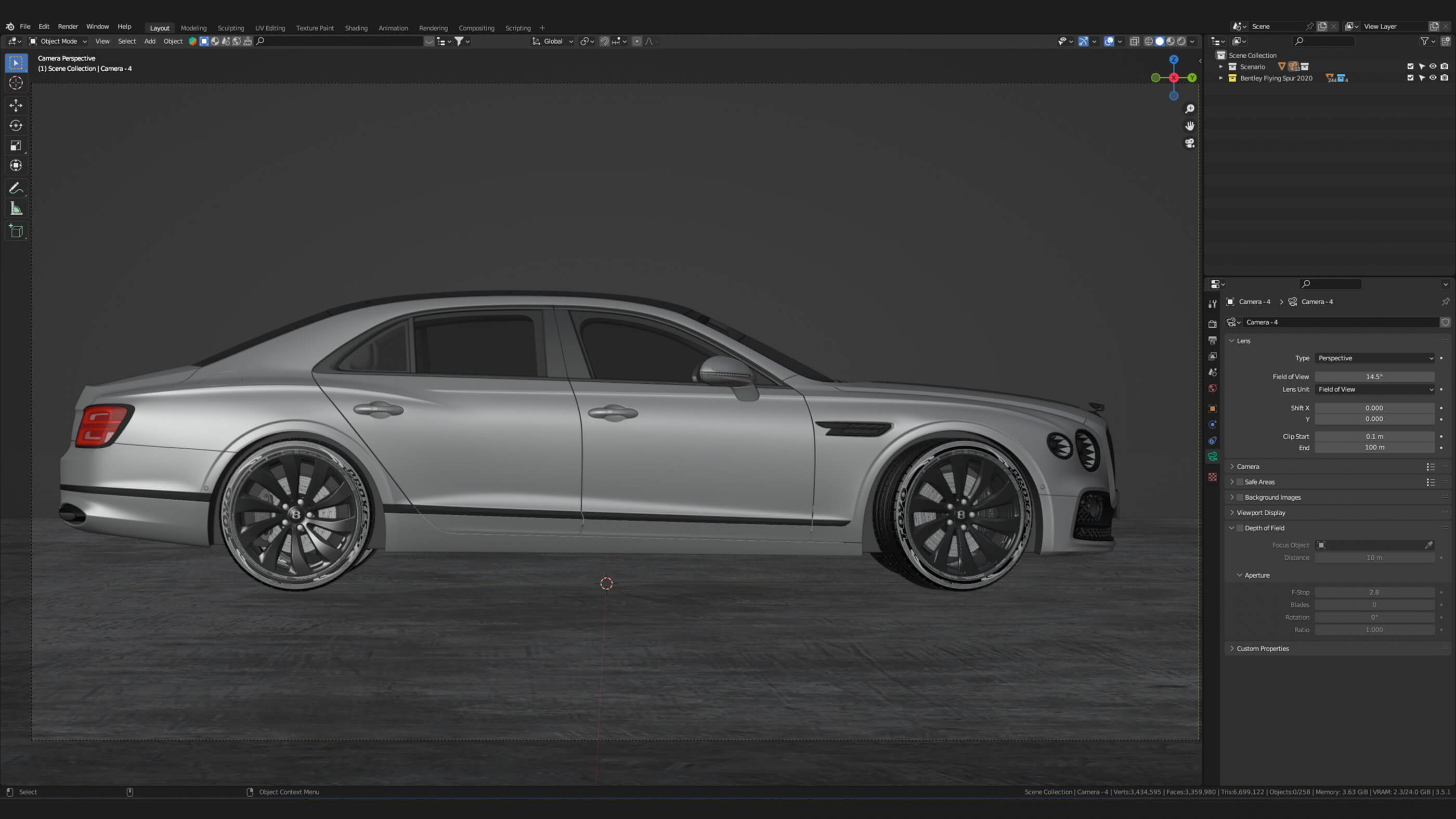 Bentley Flying Spur 2020 - 3D Model by MrGhosts