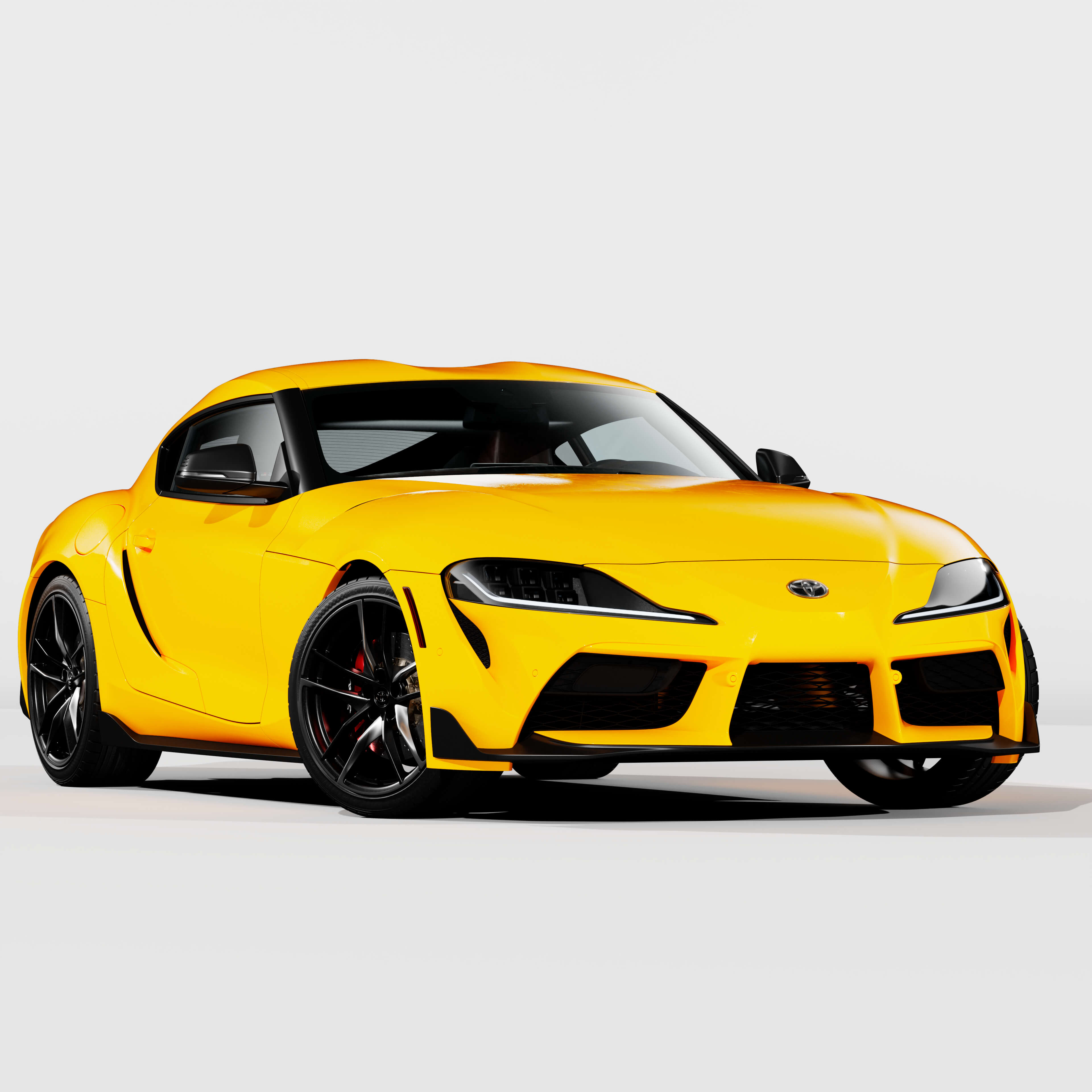 Toyota Supra 2020 3D Render, Digital Art by MrGhosts