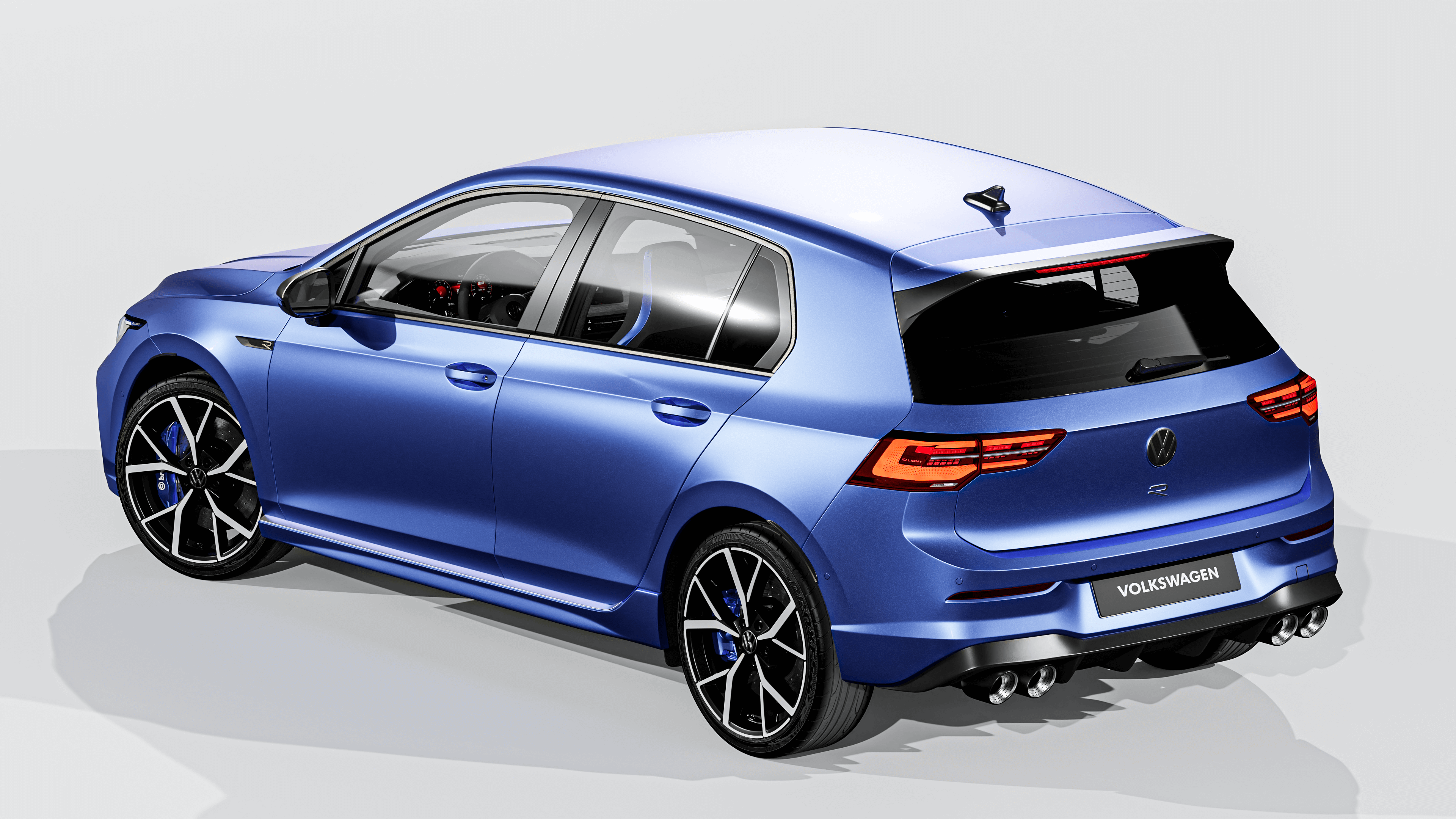 Volkswagen Golf R 2022 3D Render, Digital Art by MrGhosts