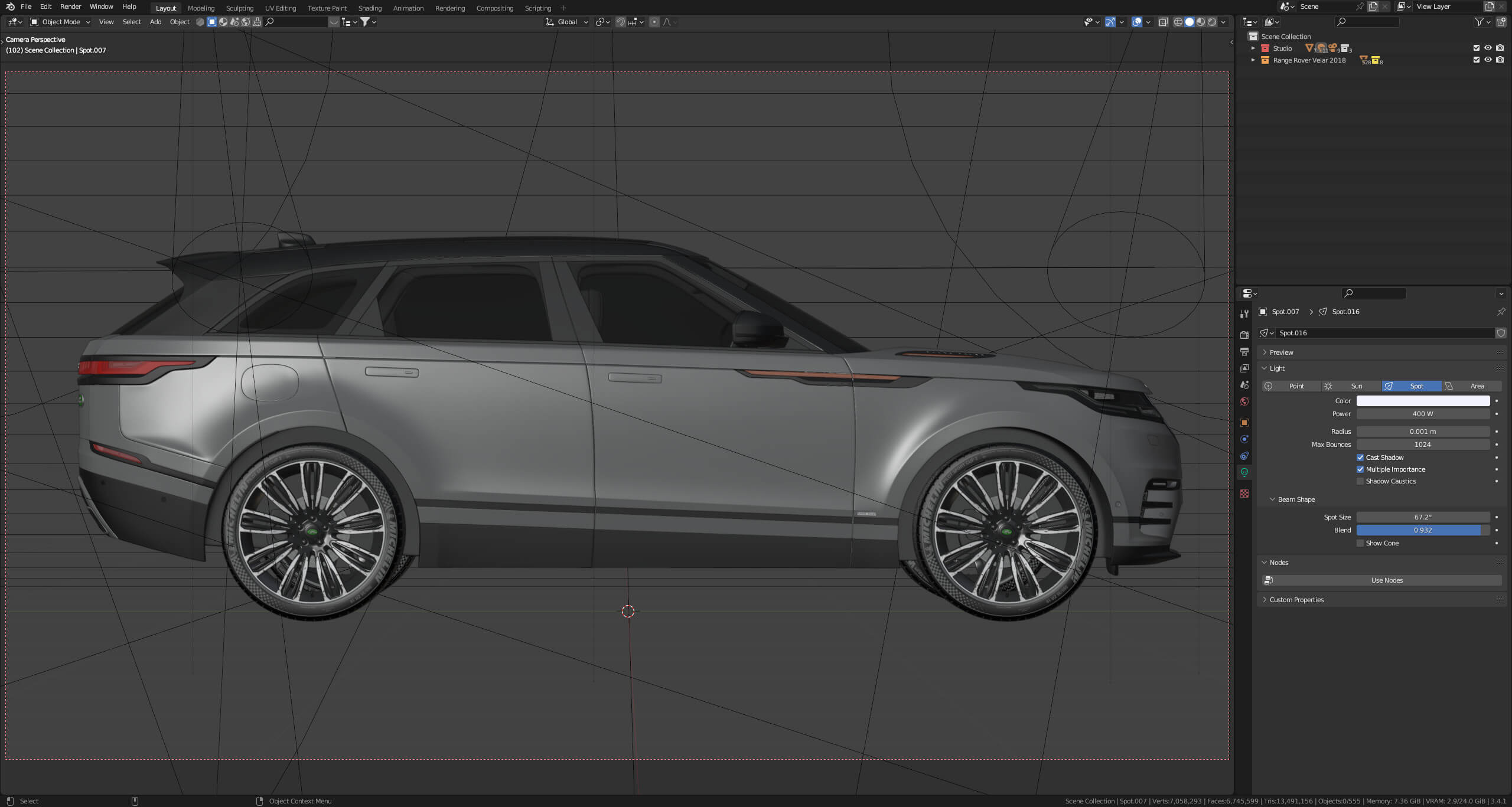 Range Rover Velar 2018 - 3D Model by MrGhosts