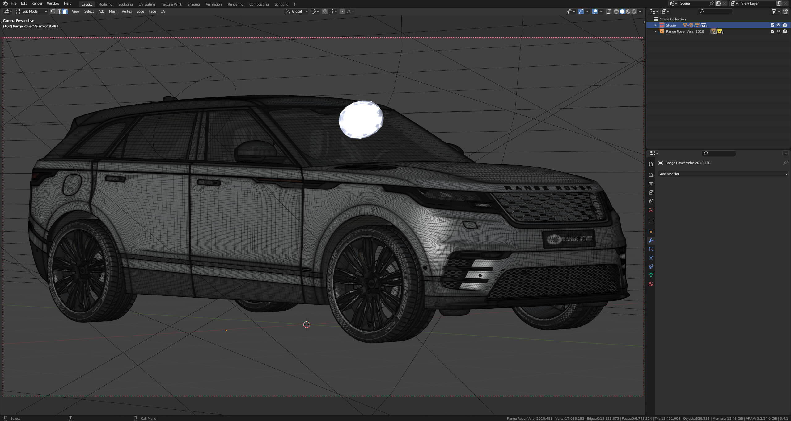 Range Rover Velar 2018 - 3D Model by MrGhosts
