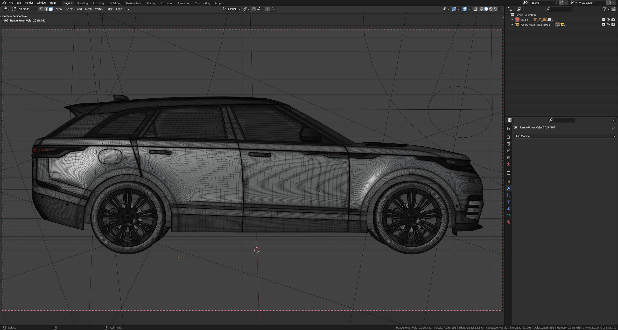 Range Rover Velar 2018 - 3D Model by MrGhosts