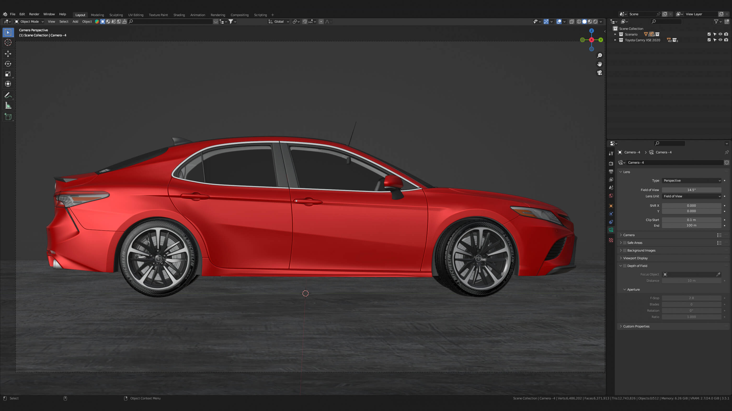 Toyota Camry XSE 2018 - 3D Model by MrGhosts