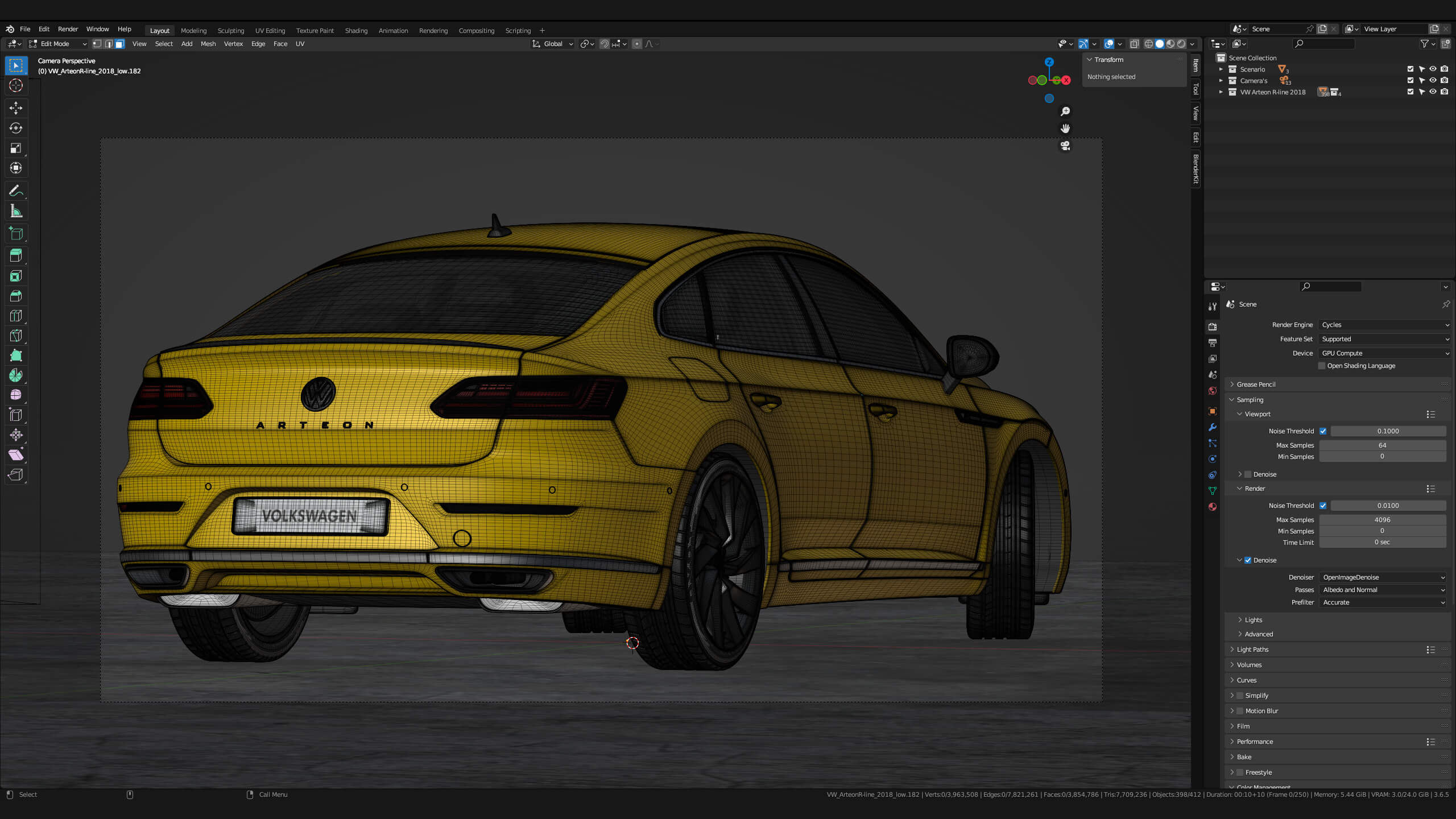 Volkswagen Arteon R-Line 2018 3D Model by MrGhosts