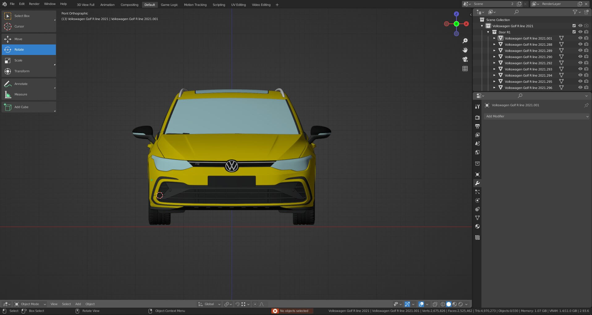 Volkswagen Golf R Line 2021 - 3D Model by MrGhosts