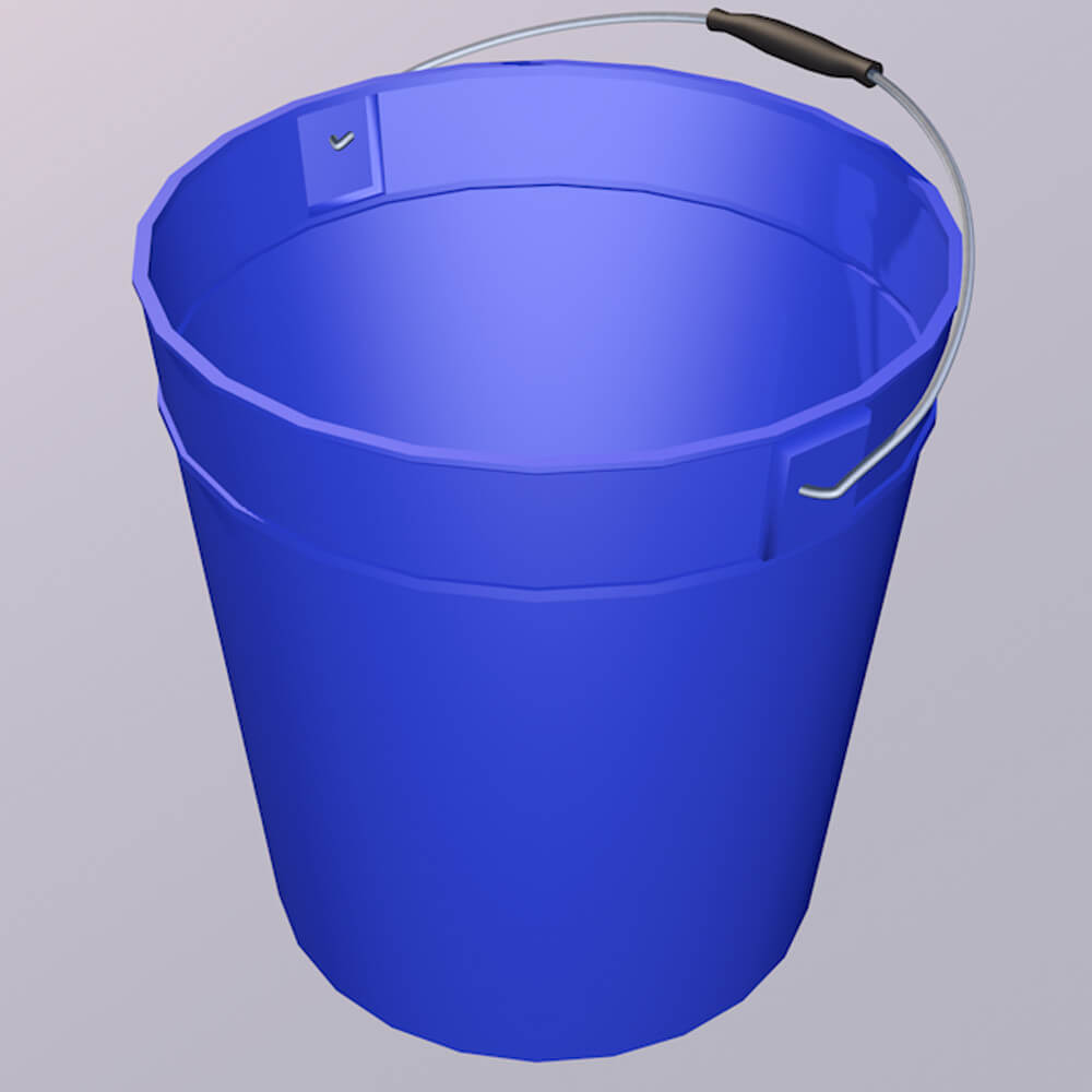 Bucket 3D Model by mrichkhalid