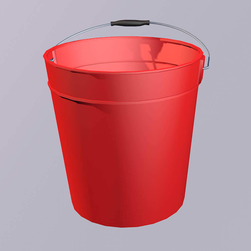 Bucket 3D Model by mrichkhalid