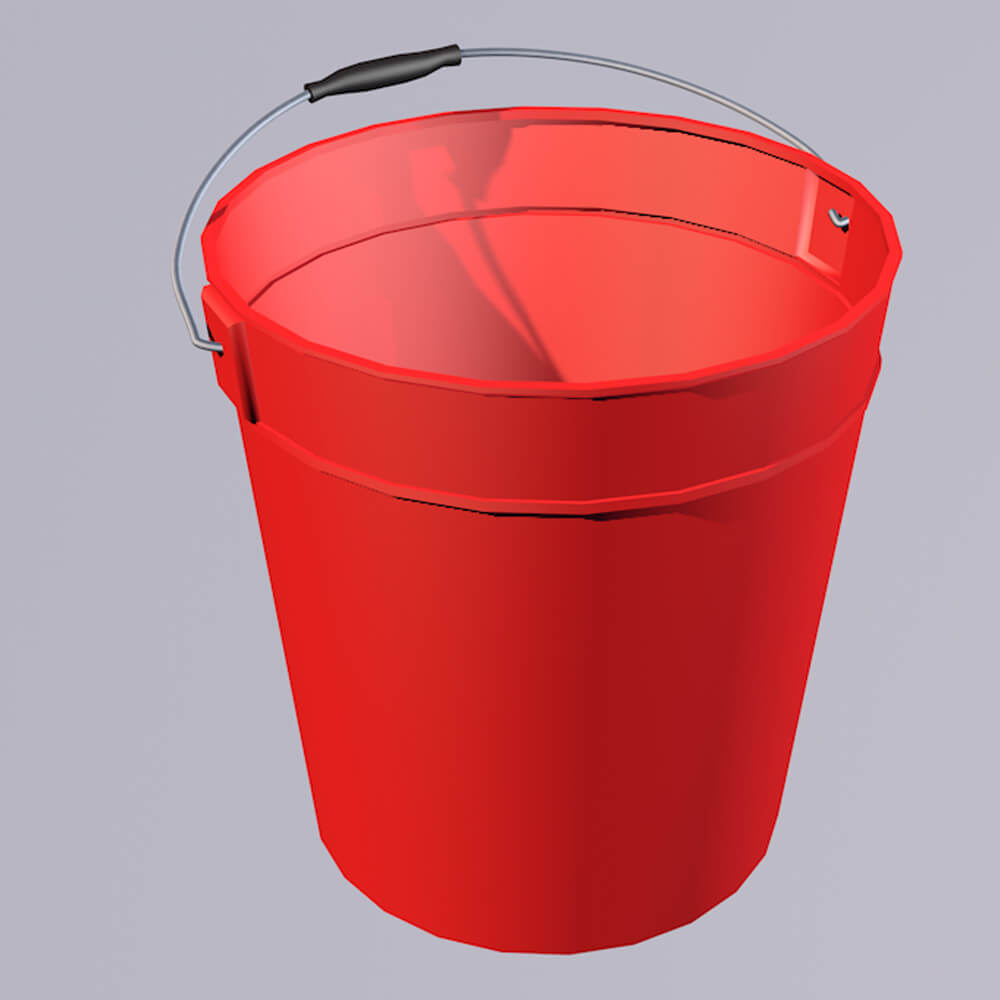 Bucket 3D Model by mrichkhalid