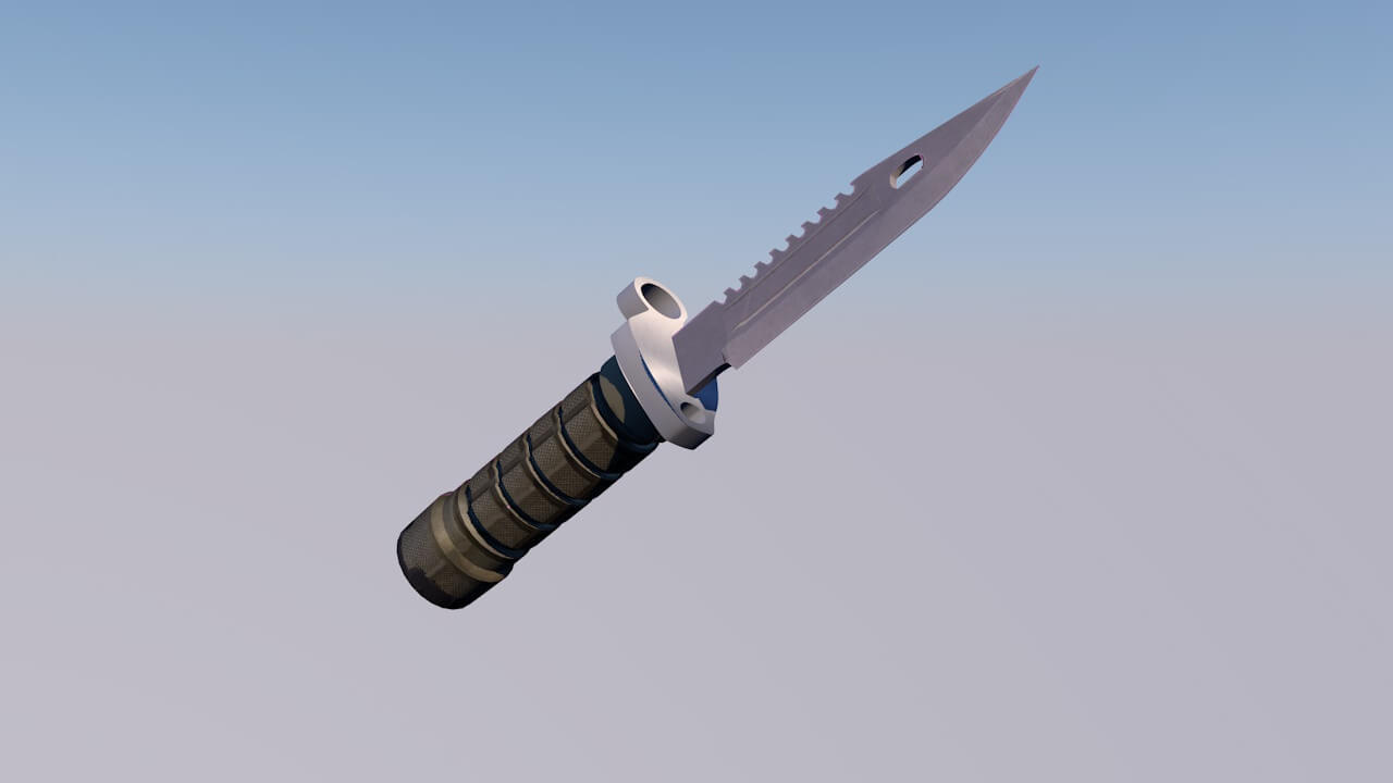 Military Knife - 3D Model by mrichkhalid