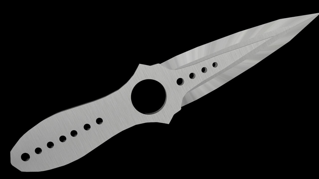 Ninja Knife Model 3D by mrichkhalid