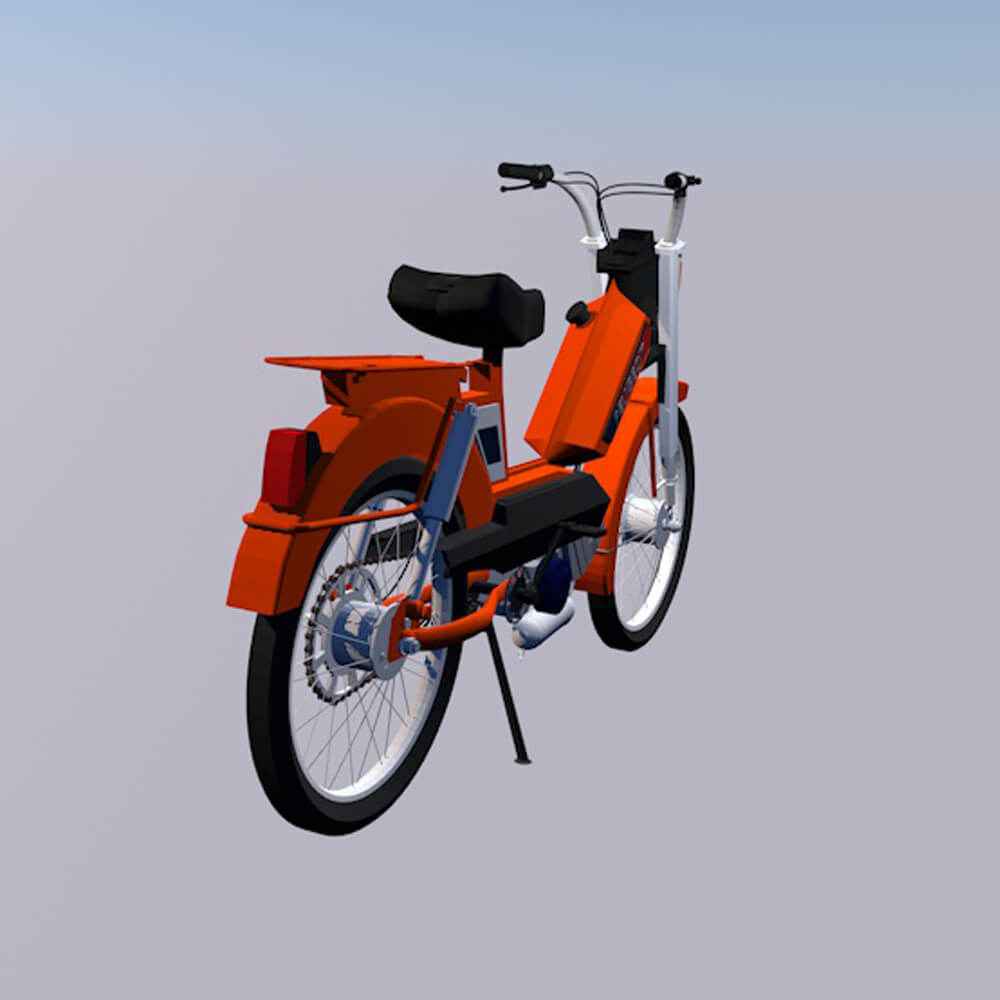 Peugeot 103 Motocycle - 3D Model by mrichkhalid