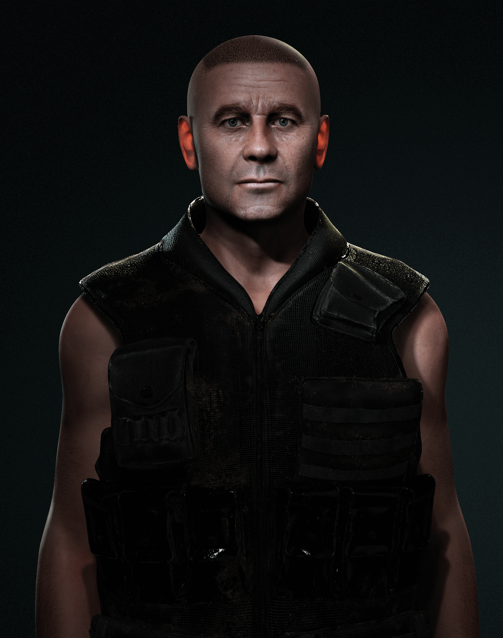 marine 3D Render, Digital Art by mrpsycho2000