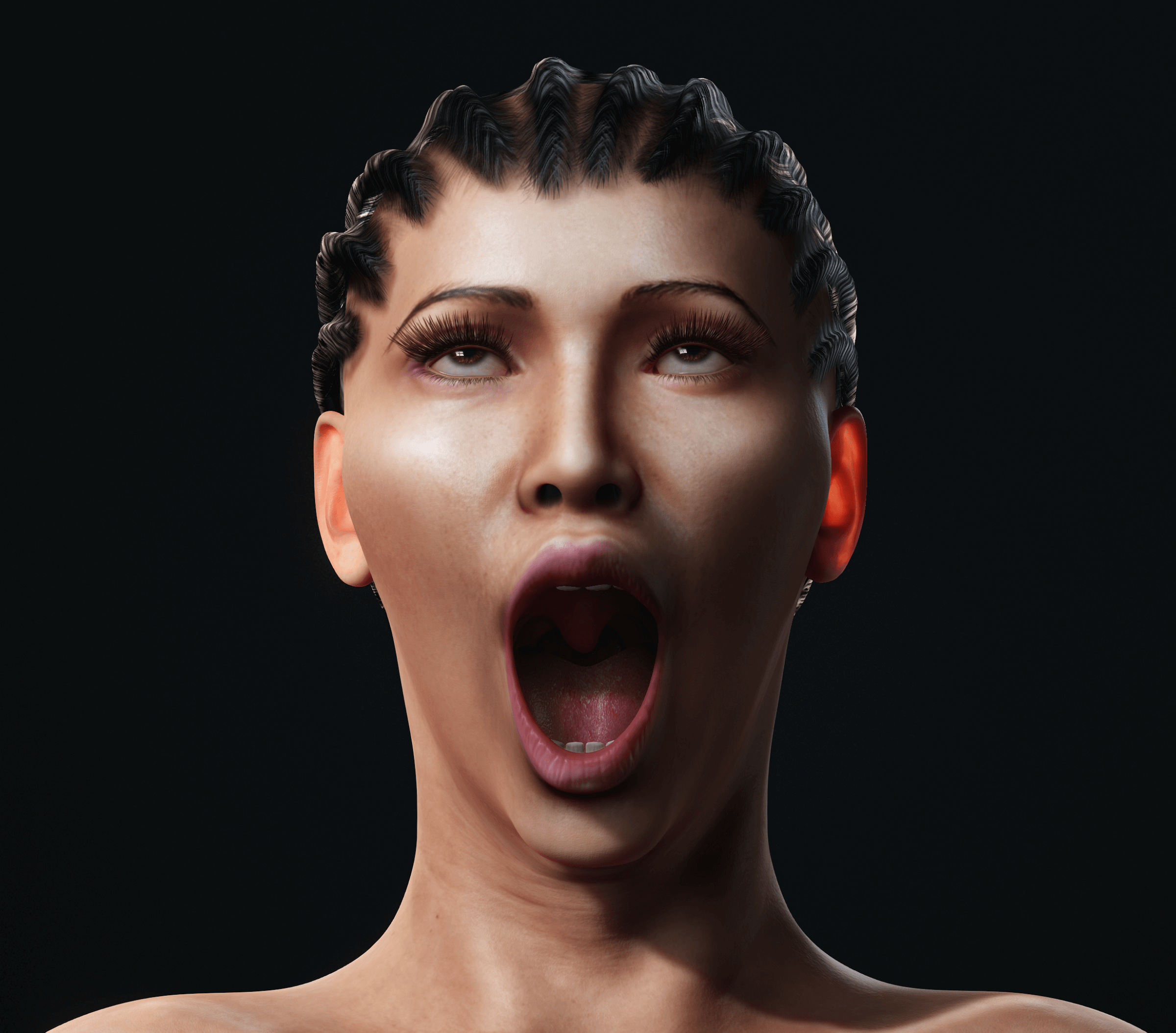 throat back in 01 3D Render | RenderHub Gallery