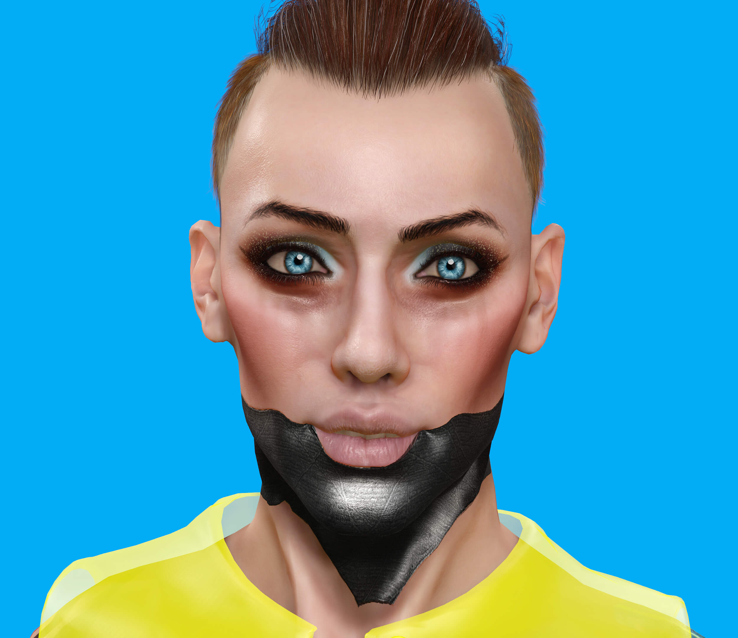 Kia Female Model Cyberpunk by mrpsycho2000