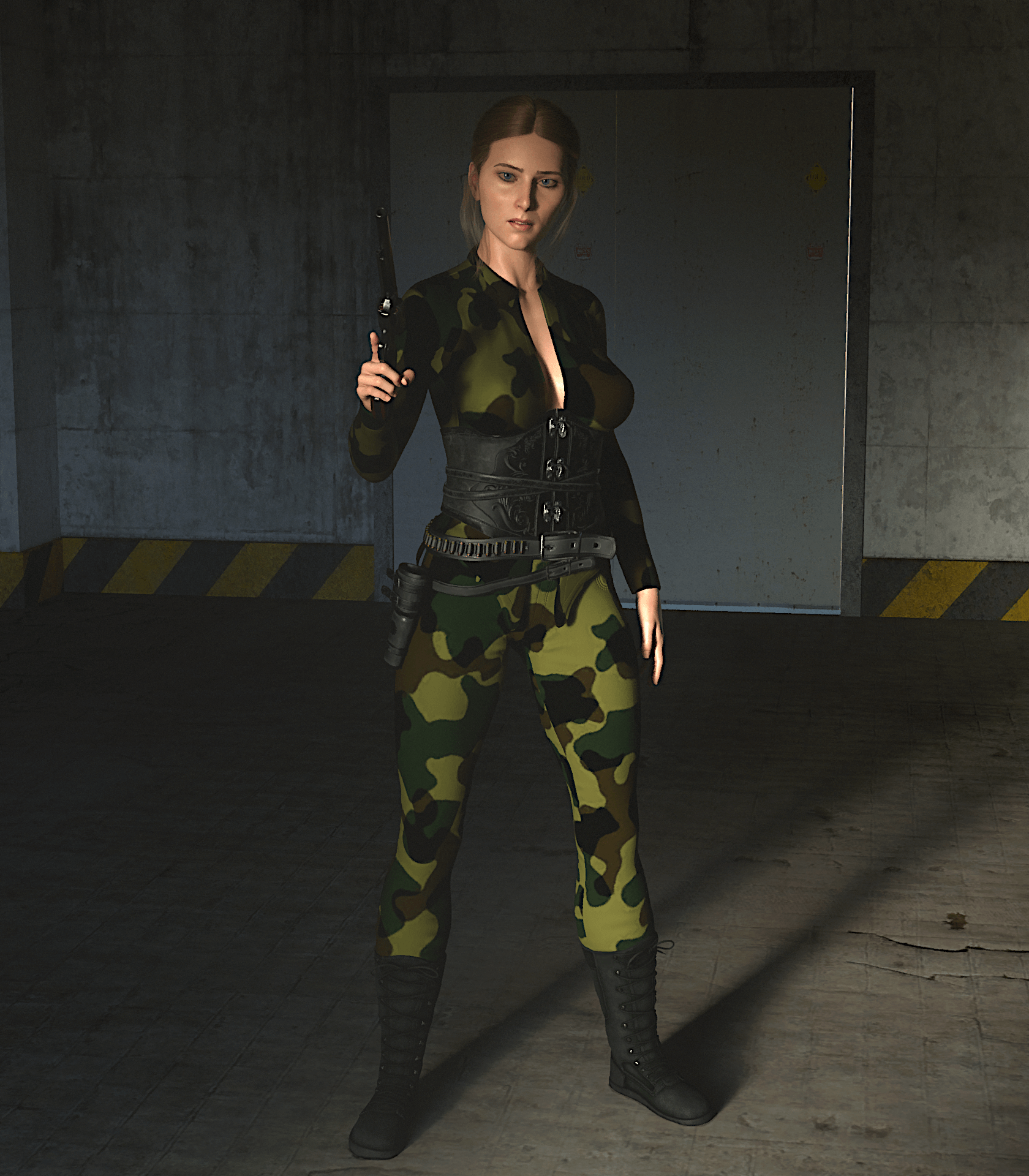 Revolver Wildcat 3D Render, Digital Art by mrtaured