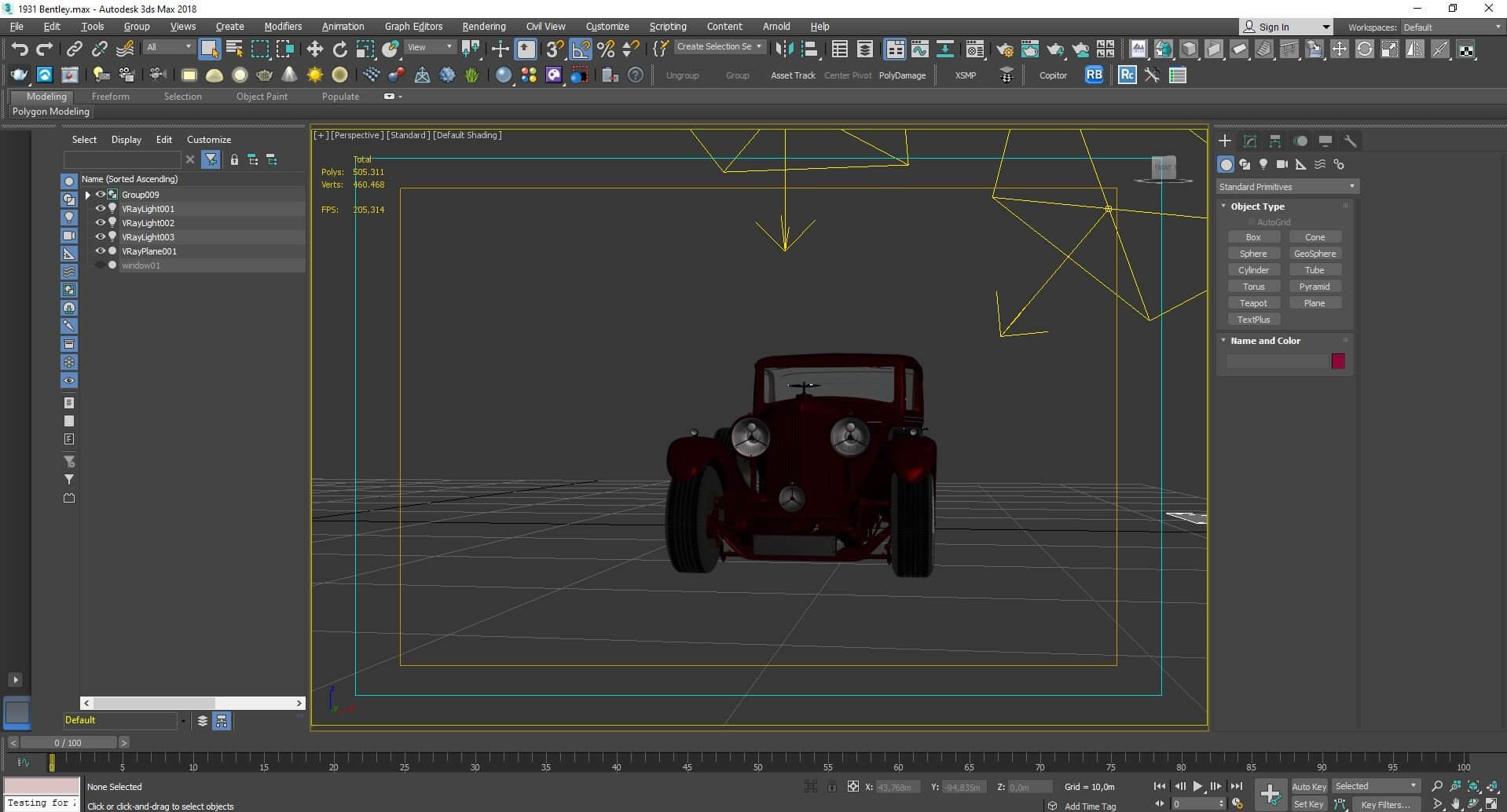 1931 Bentley - 3D Model by msasdt