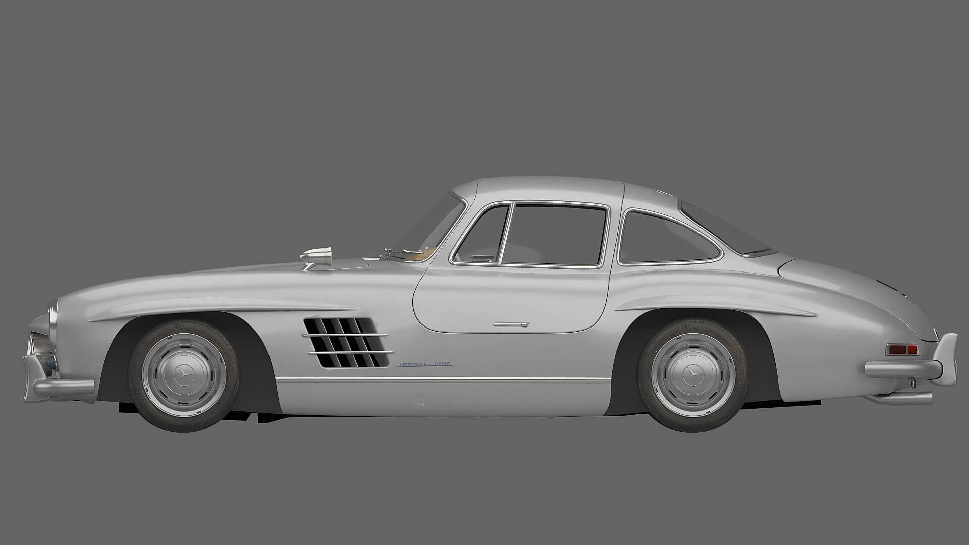 1954 Mercedes-Benz 300 SL Gullwing Coupe 3D Model by msasdt