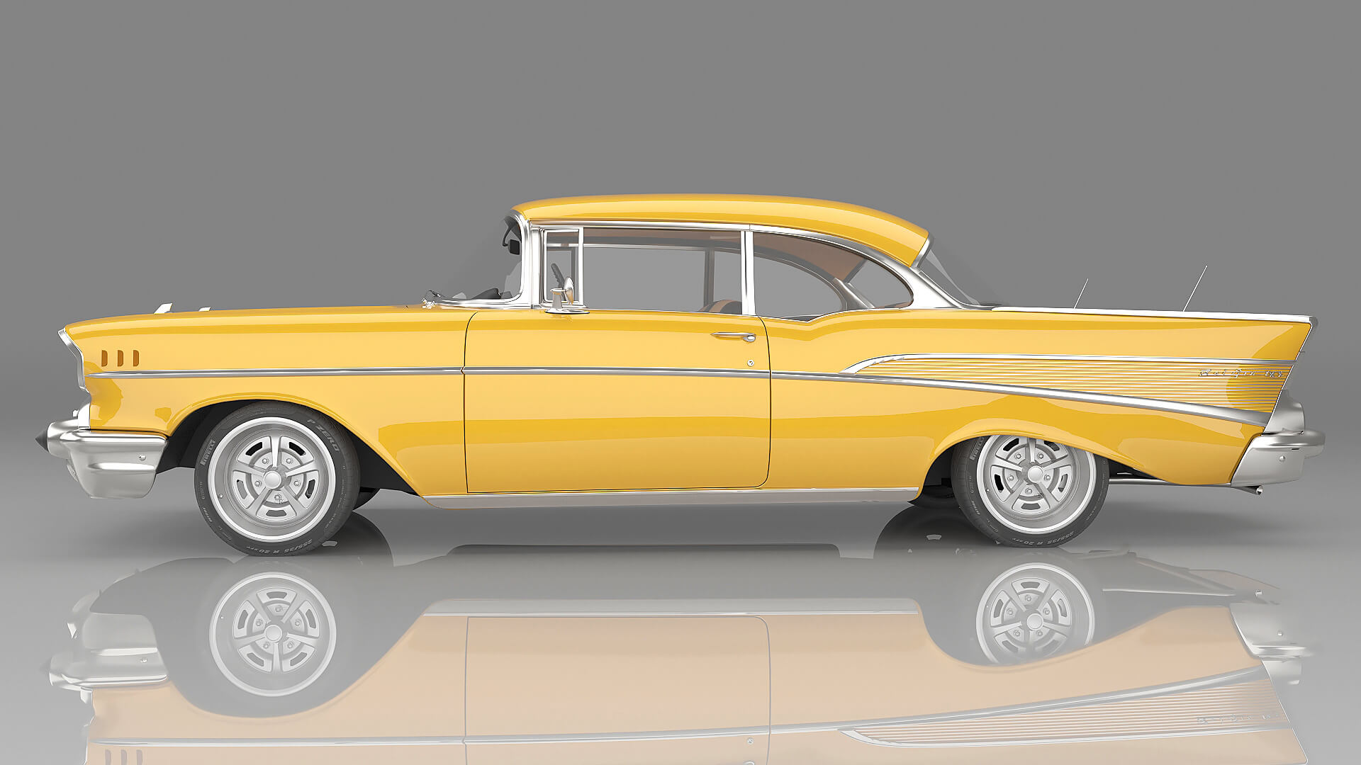 1957 Chevrolet Bel Air - 3D Model by msasdt