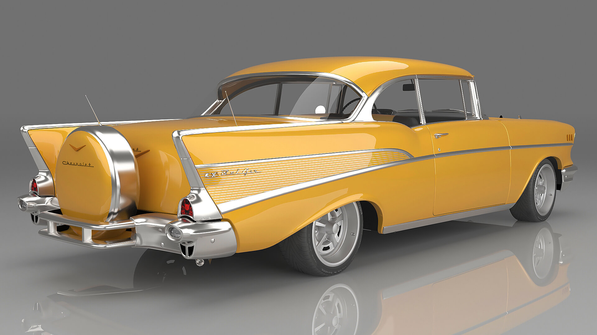 1957 Chevrolet Bel Air - 3D Model by msasdt