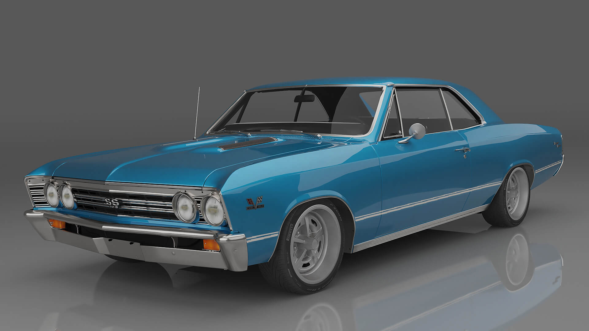 1967 Chevrolet Chevelle SS-396 3D Model by msasdt