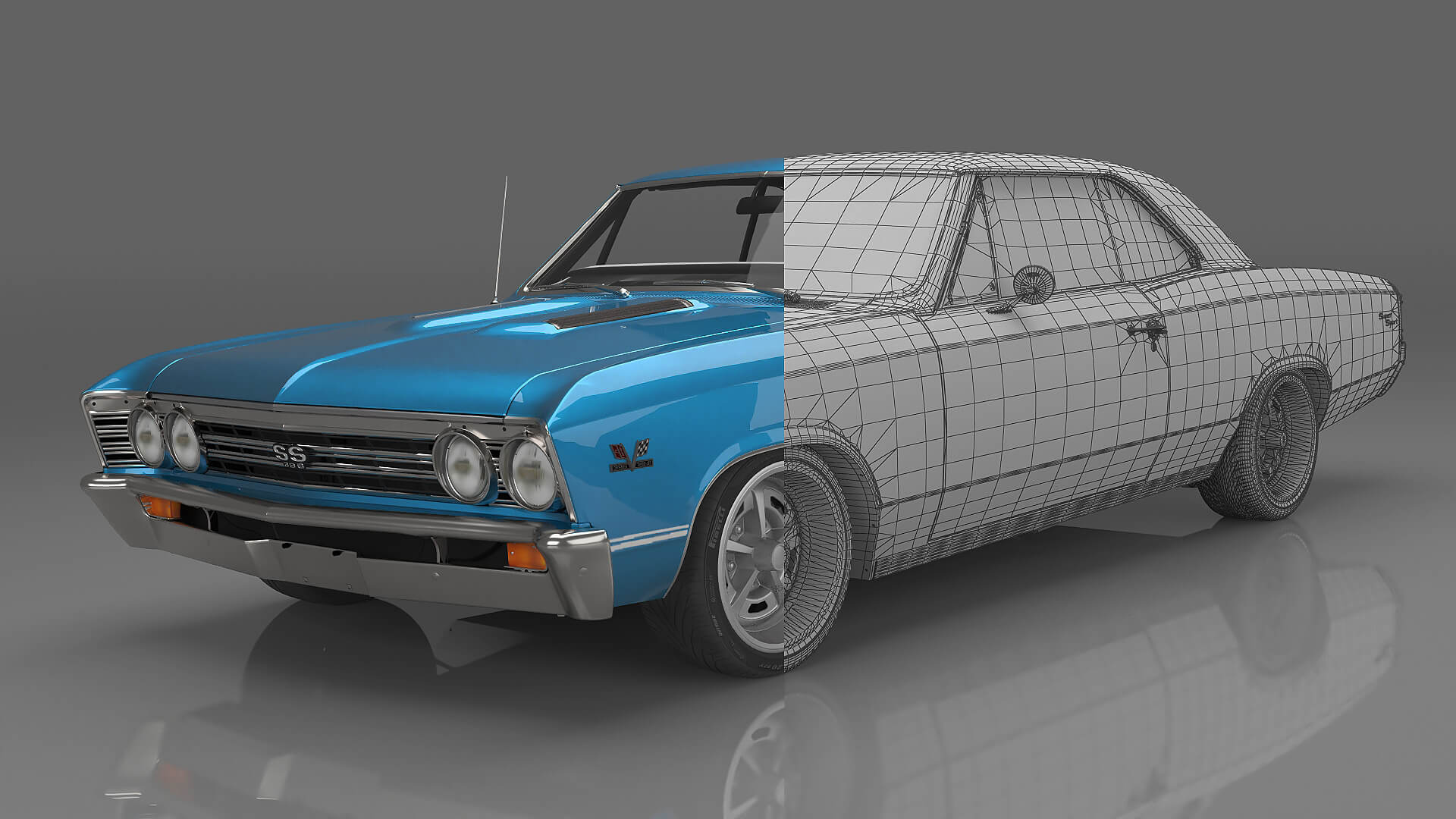 1967 Chevrolet Chevelle SS-396 3D Model by msasdt
