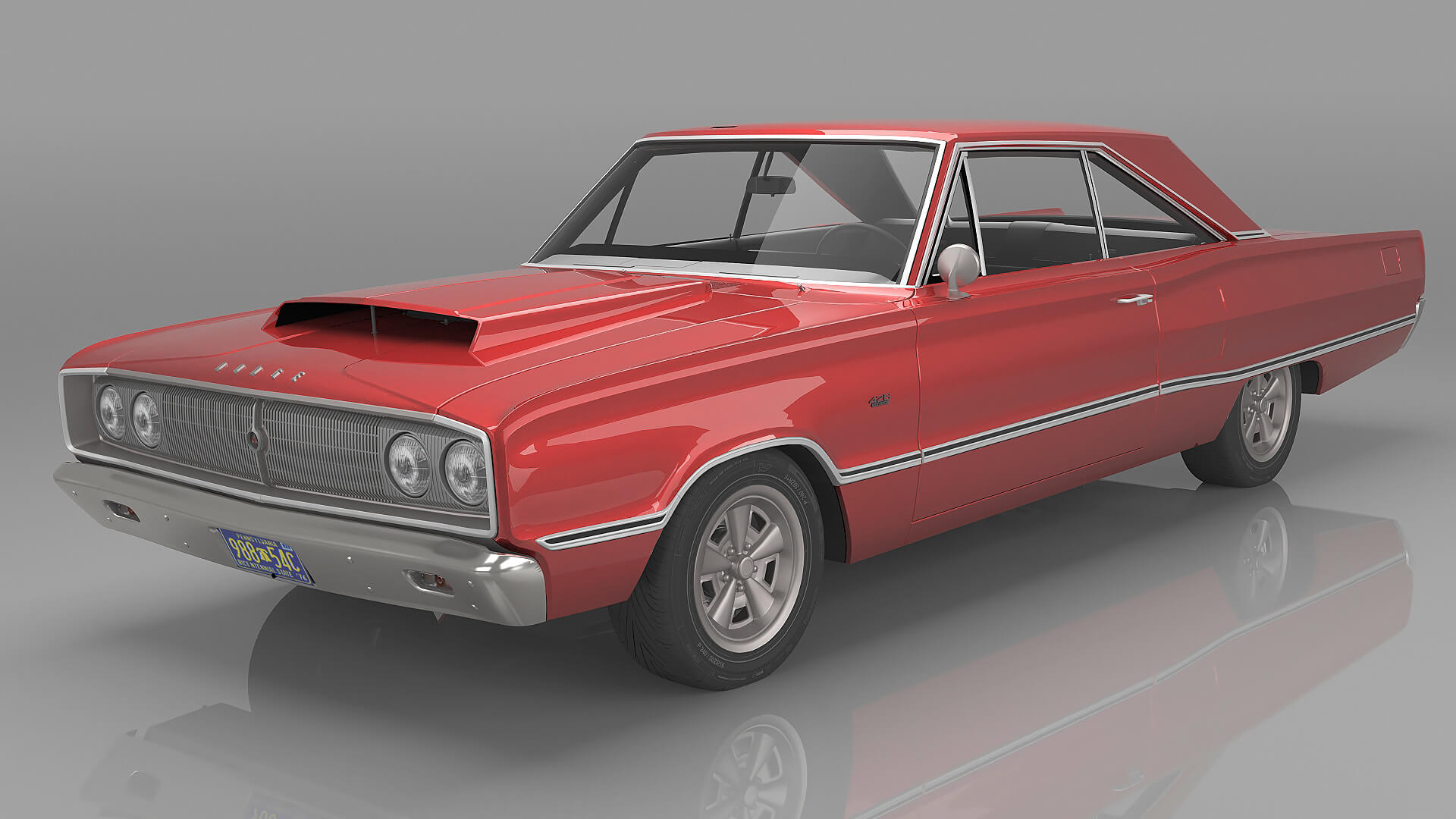 1967 Dodge Coronet - 3D Model by msasdt