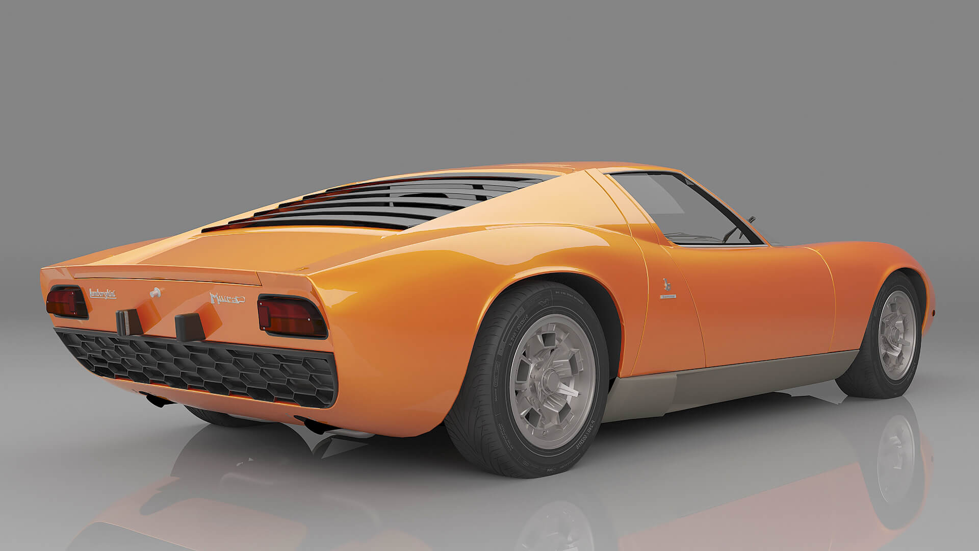 1967 Lamborghini Miura P400 - 3D Model by msasdt