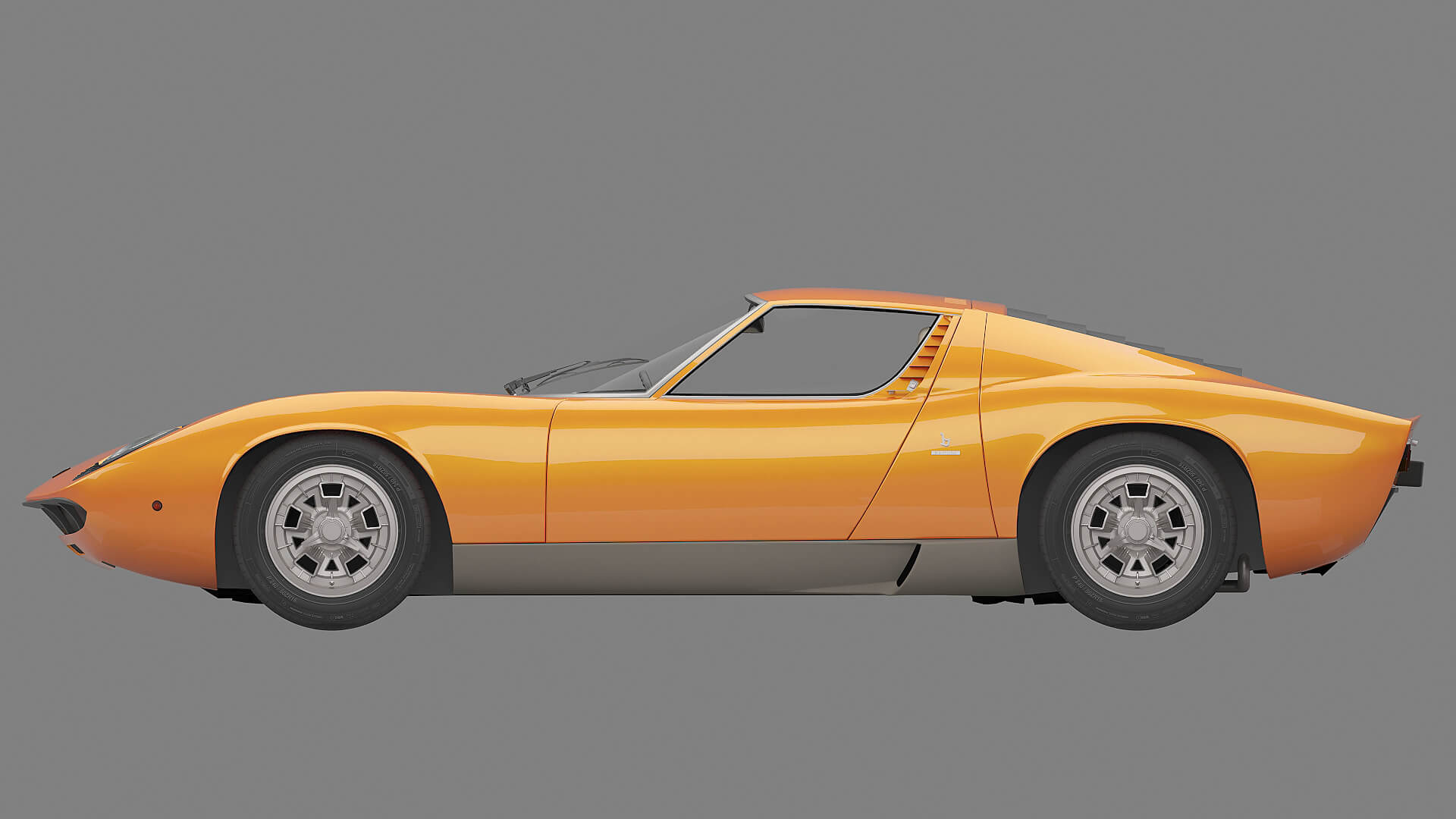 1967 Lamborghini Miura P400 - 3D Model by msasdt