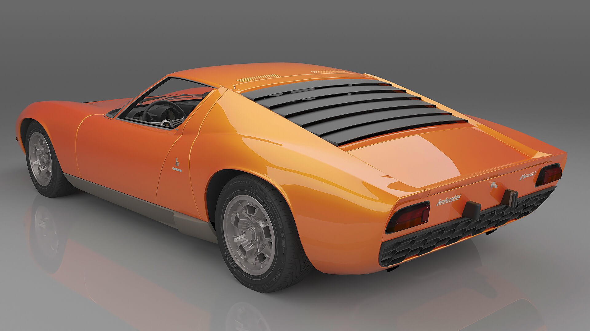 1967 Lamborghini Miura P400 - 3D Model by msasdt