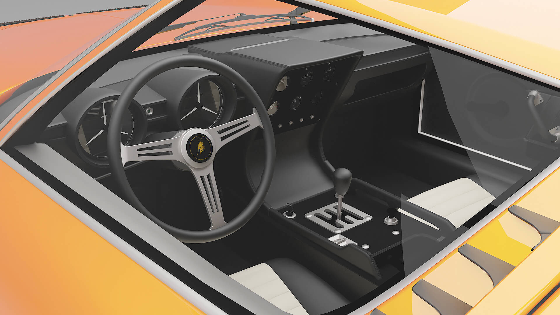 1967 Lamborghini Miura P400 - 3D Model by msasdt