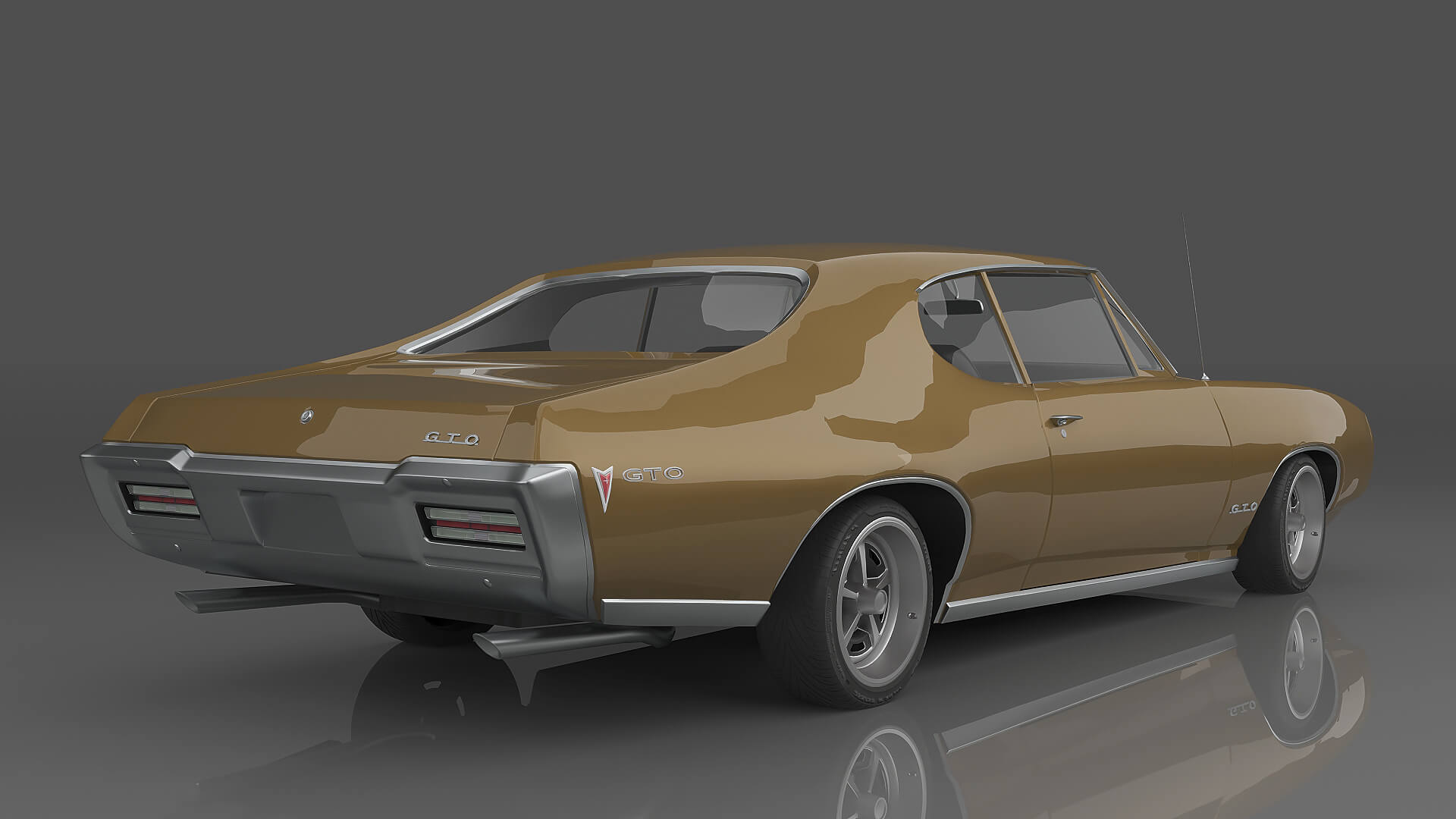 1968 Pontiac GTO Hardtop - 3D Model by msasdt