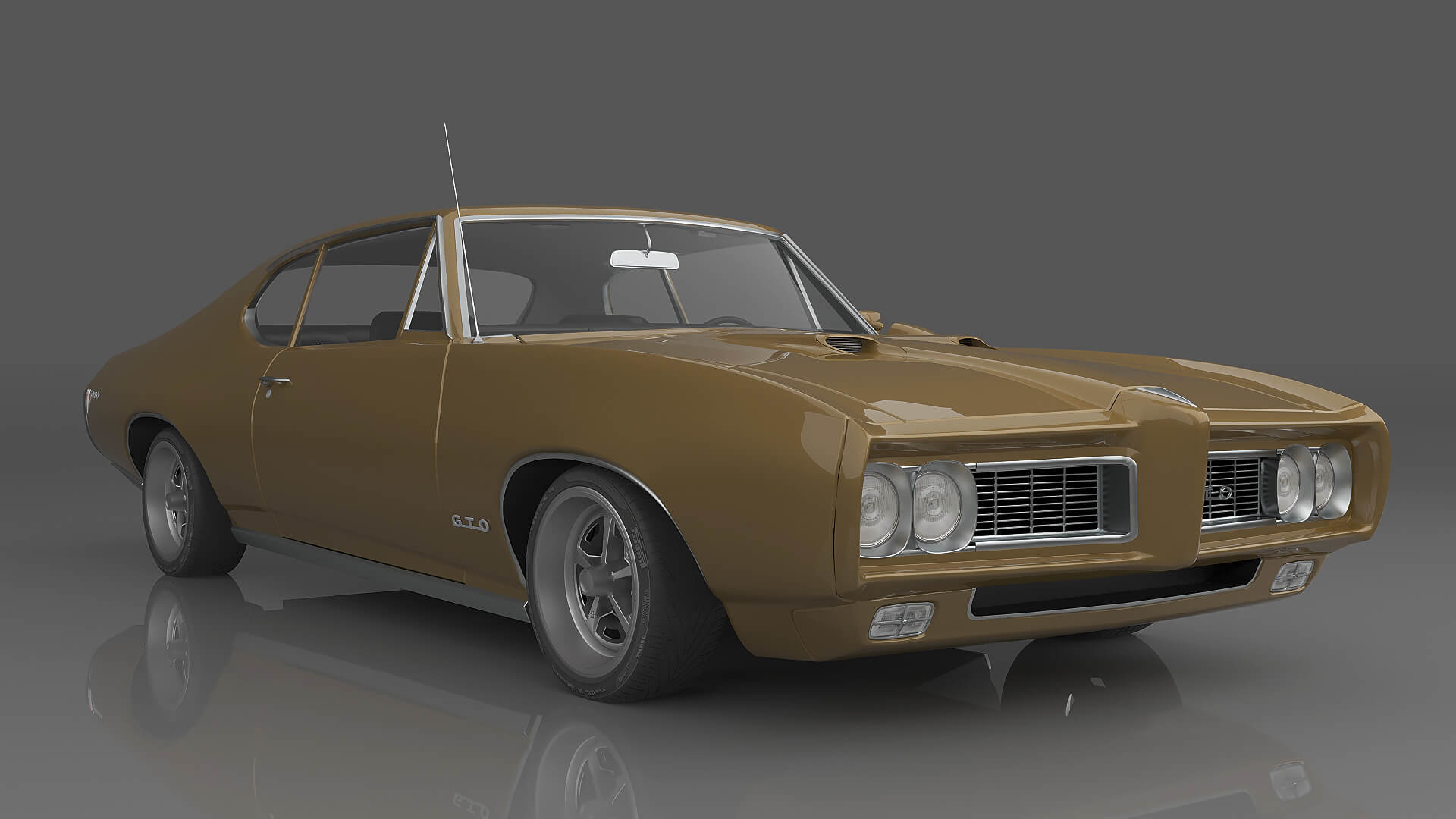 1968 Pontiac GTO Hardtop - 3D Model by msasdt