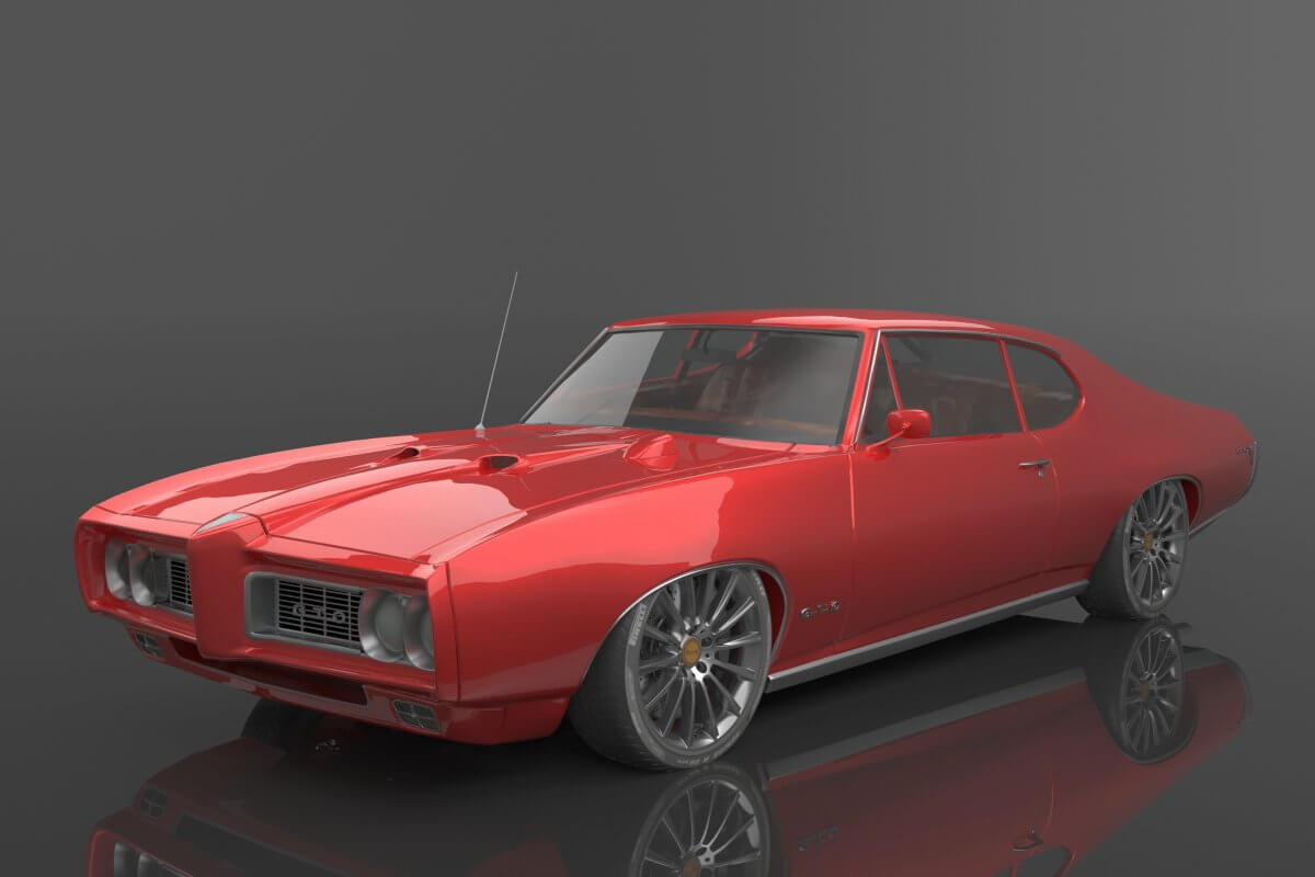 1968 Pontiac GTO - 3D Model by msasdt