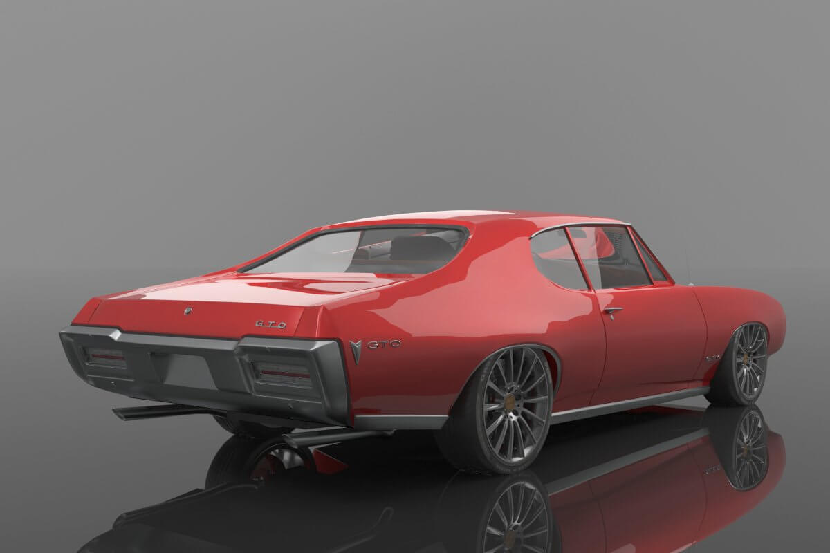 1968 Pontiac GTO - 3D Model by msasdt