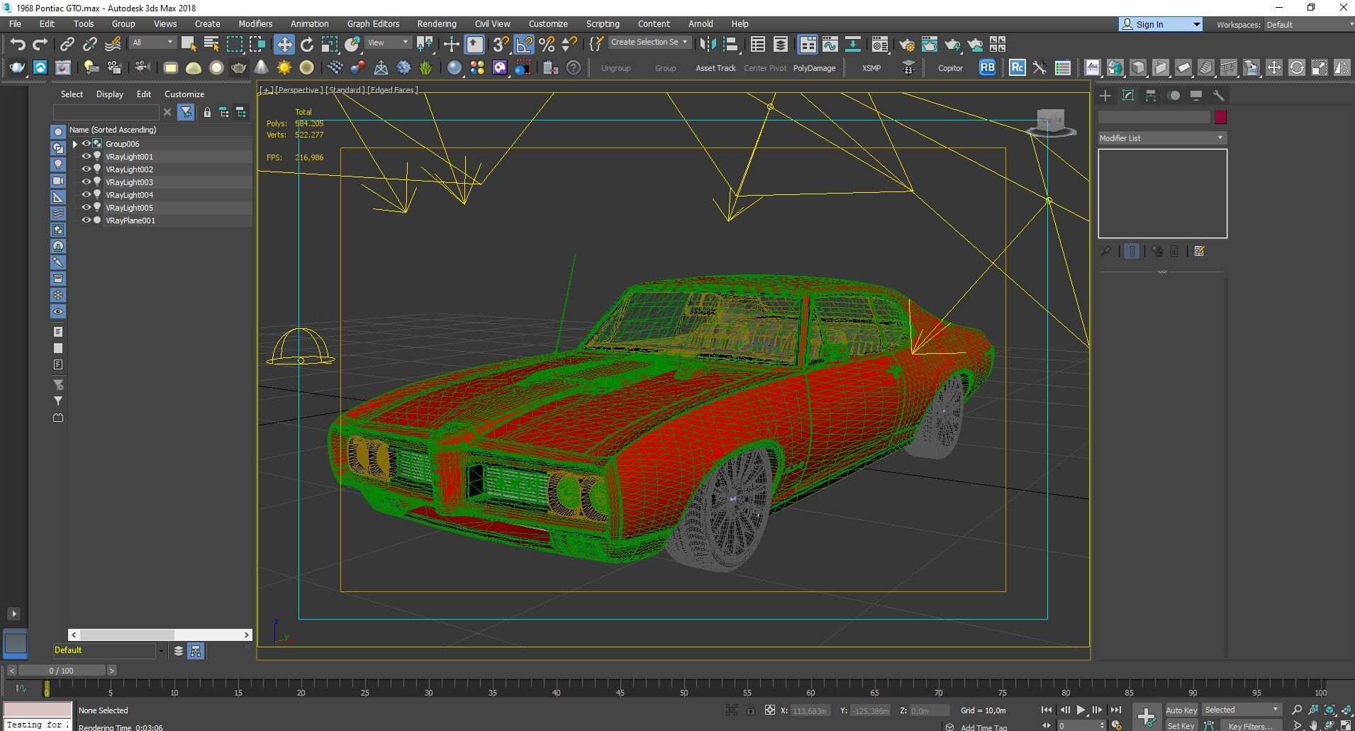 1968 Pontiac GTO - 3D Model by msasdt