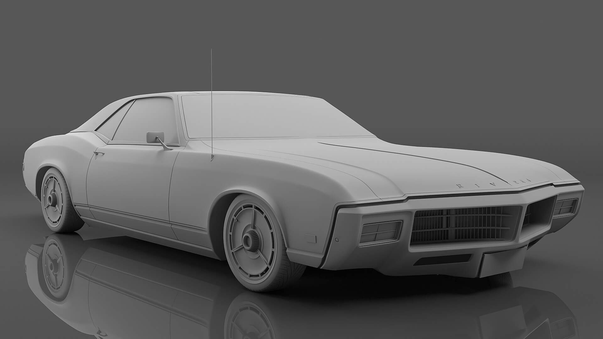 1969 Buick Riviera - 3D Model by msasdt