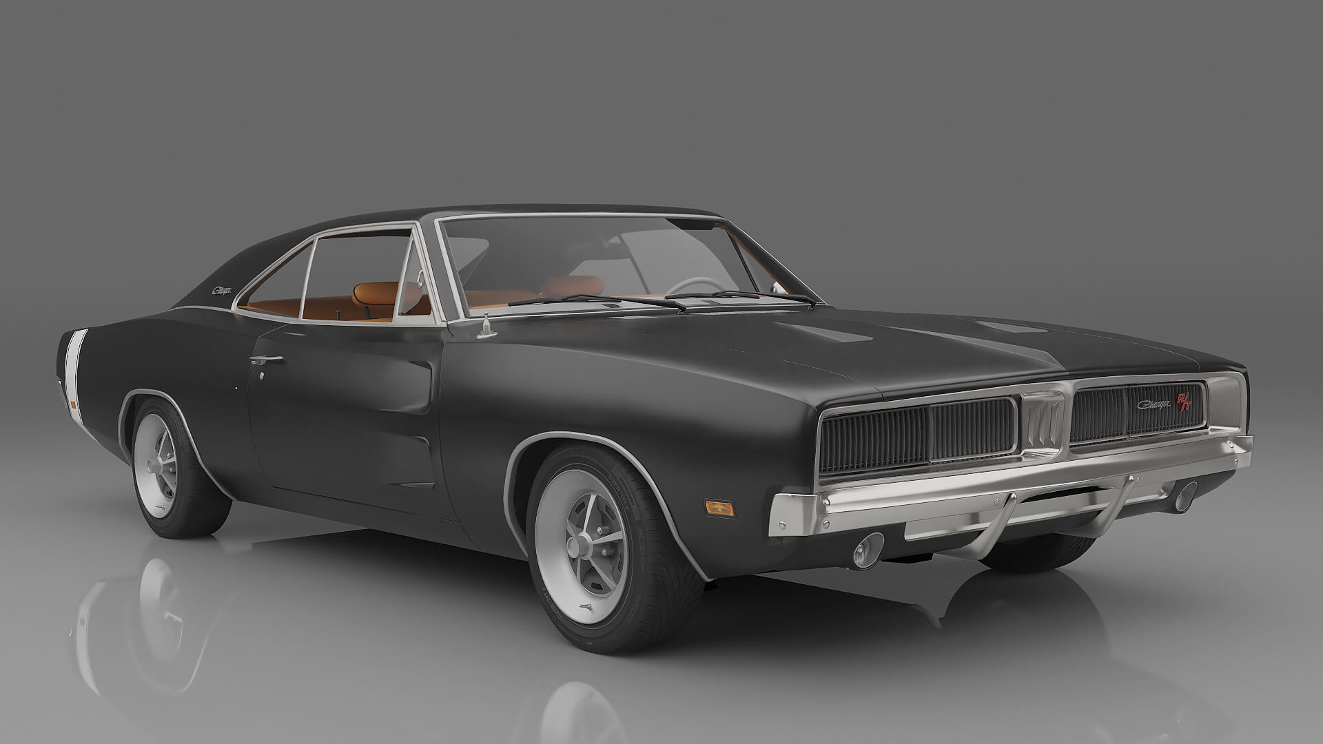 1969 Dodge Charger R-T 3D Model by msasdt