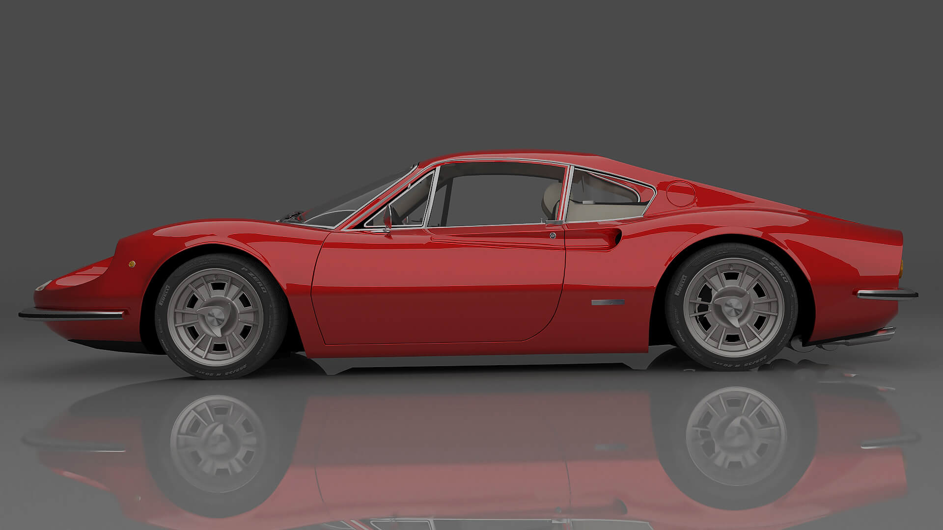 1969 Ferrari Dino 246 GT - 3D Model by msasdt